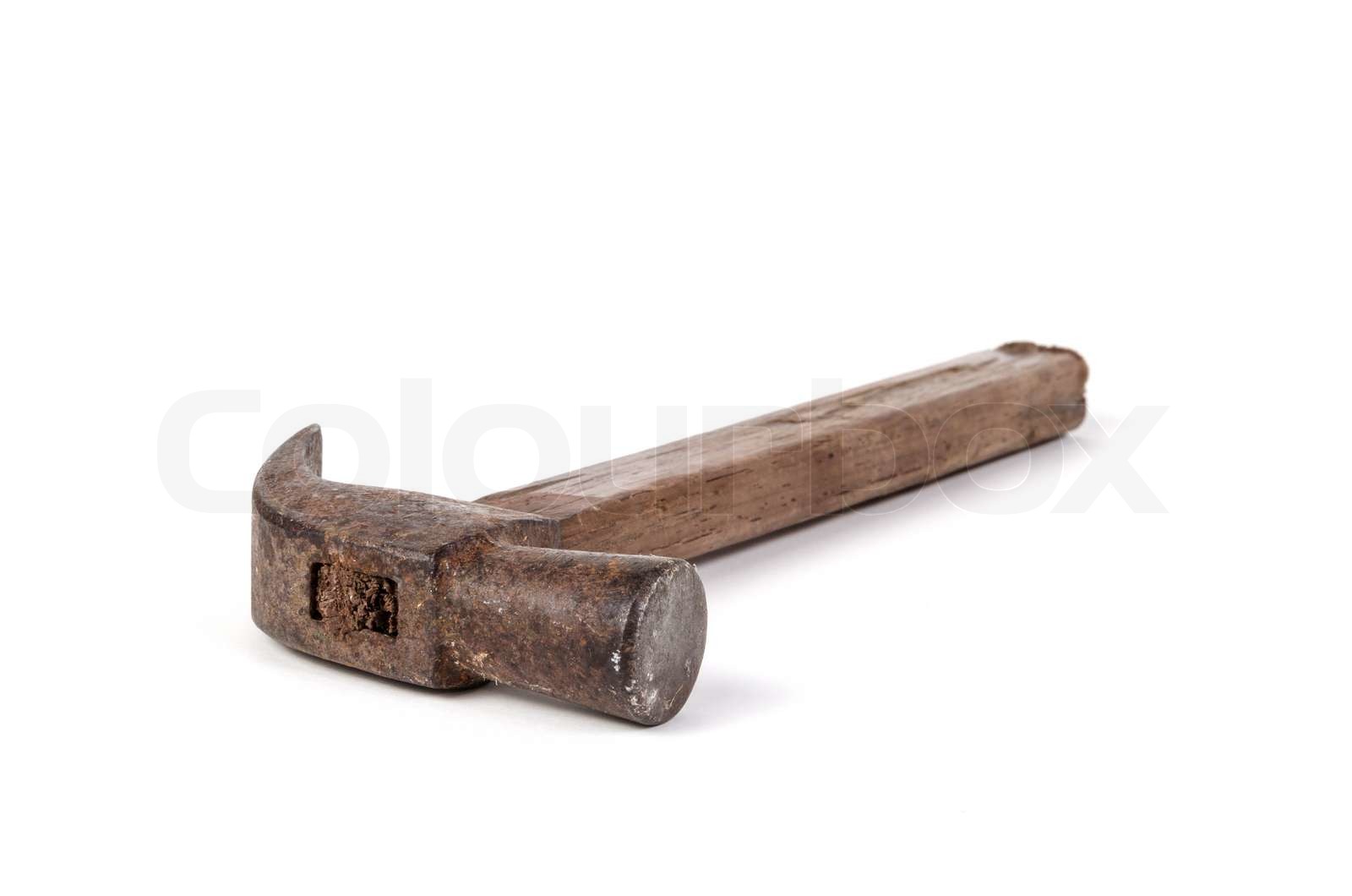 rostige Hammer isoliert auf weiss | Stock Bild | Colourbox