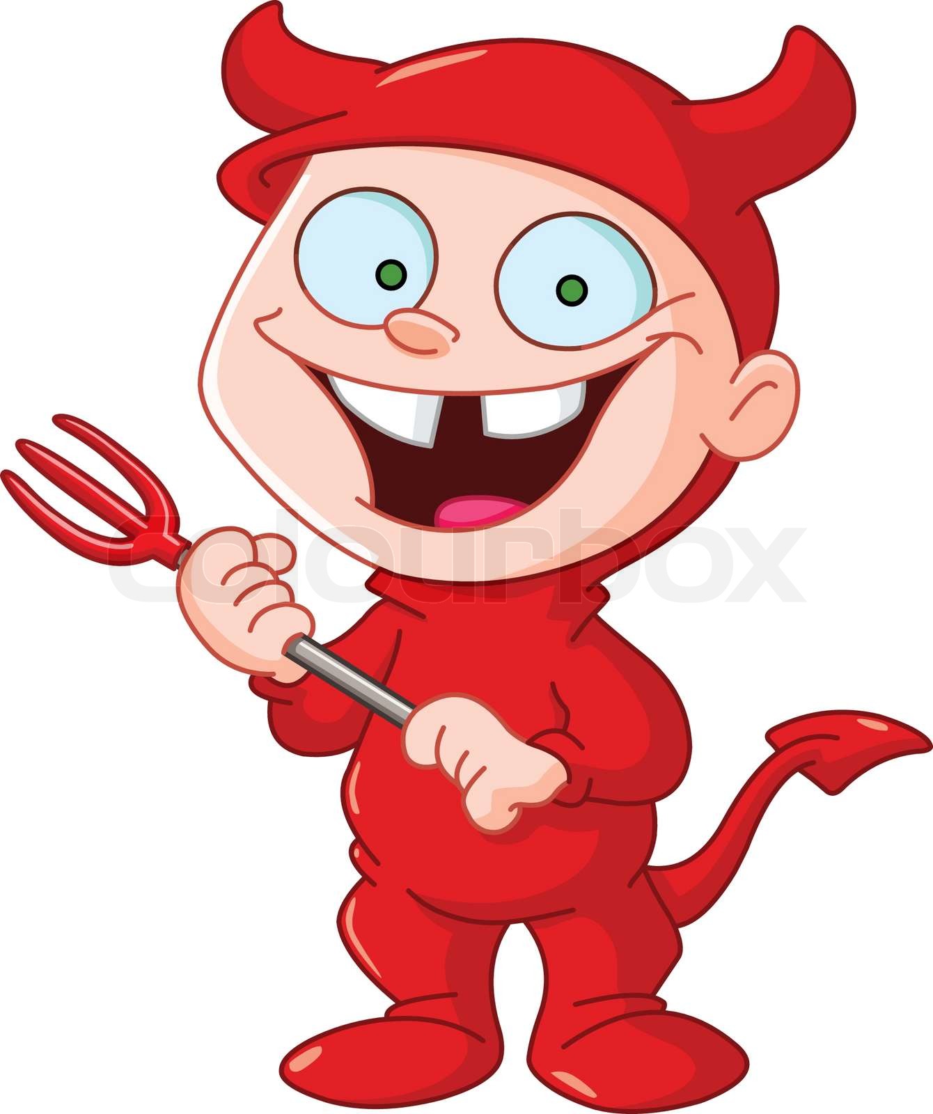 devil kid | Stock vector | Colourbox