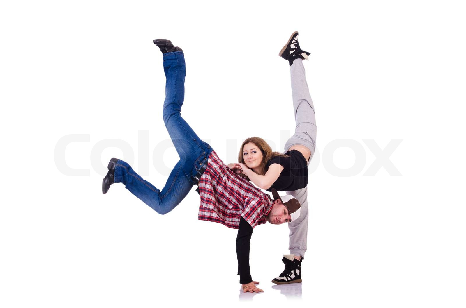 Pair of dancers dancing modern dances | Stock image | Colourbox