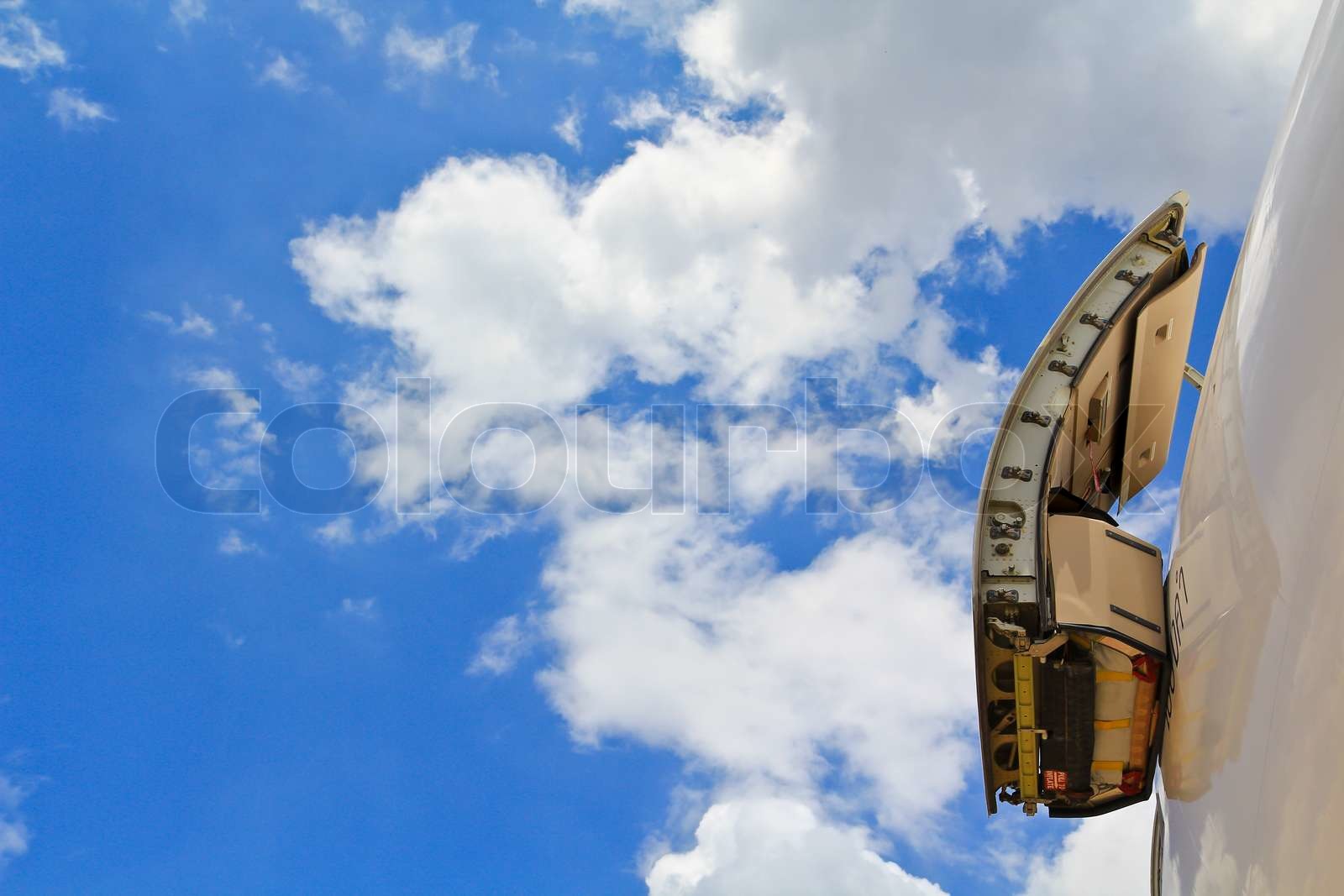 Notausgang Flugzeug , Flugzeuge | Stock Bild | Colourbox