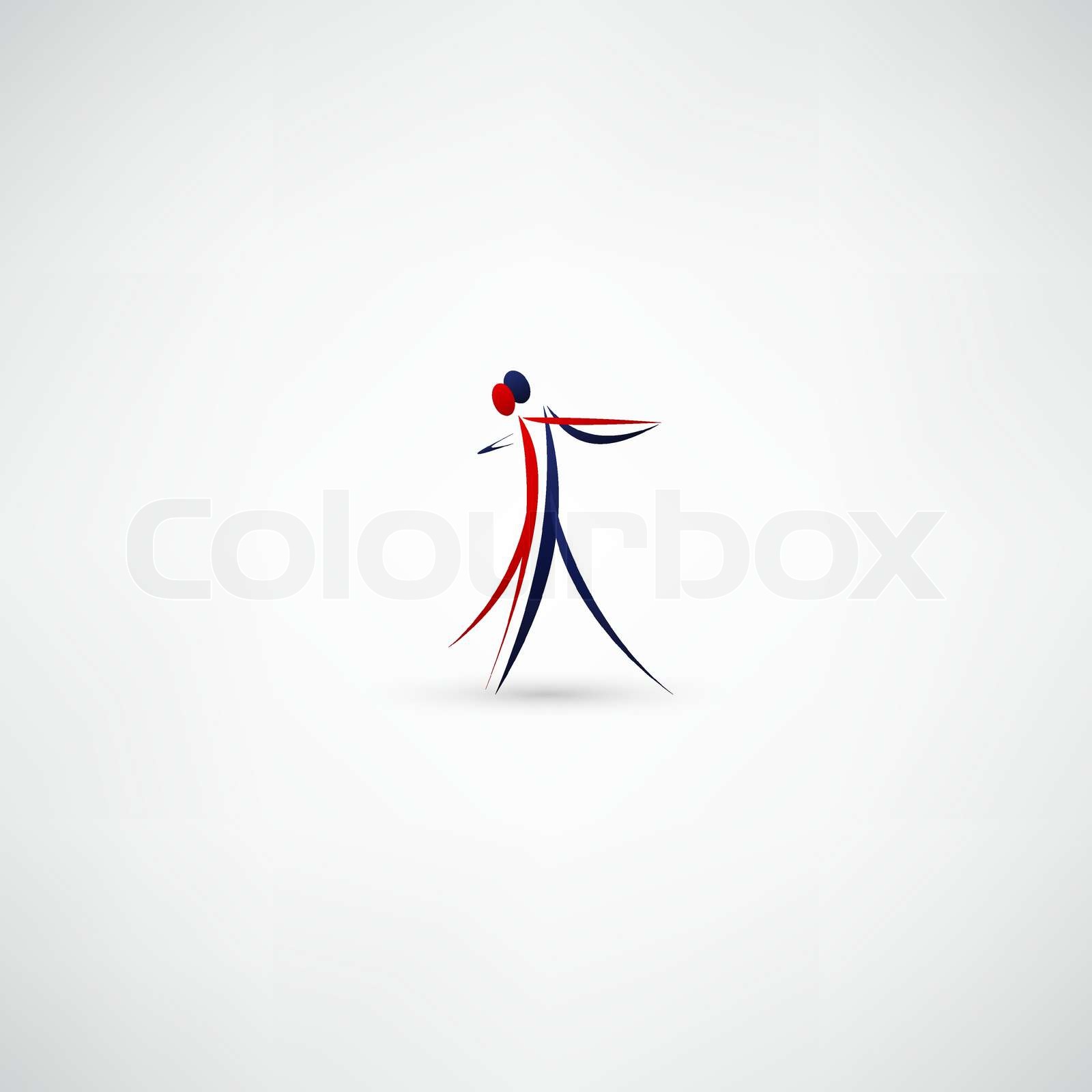 Tänzer-Symbol | Stock-Vektor | Colourbox