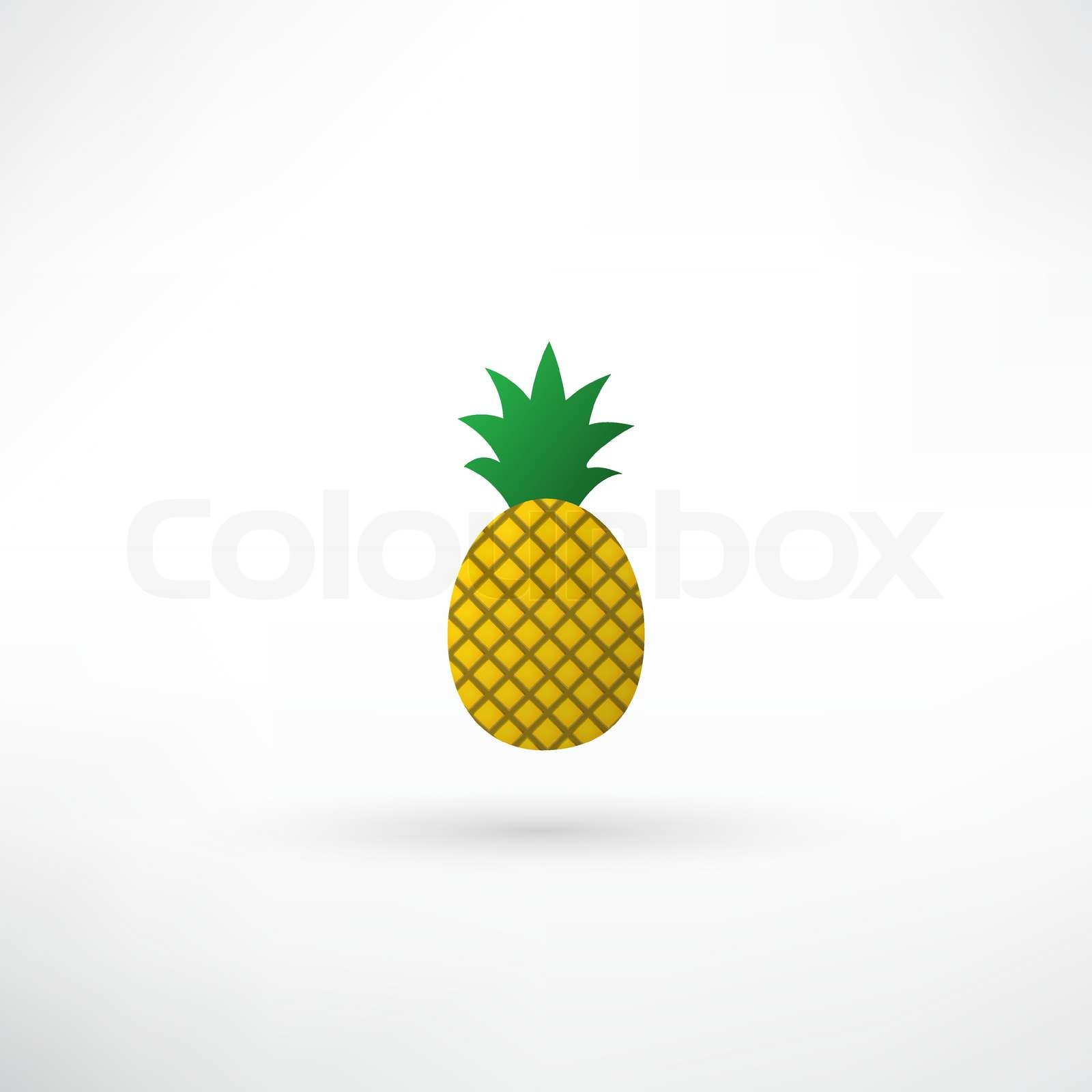 Ananas -Symbol | Stock-Vektor | Colourbox