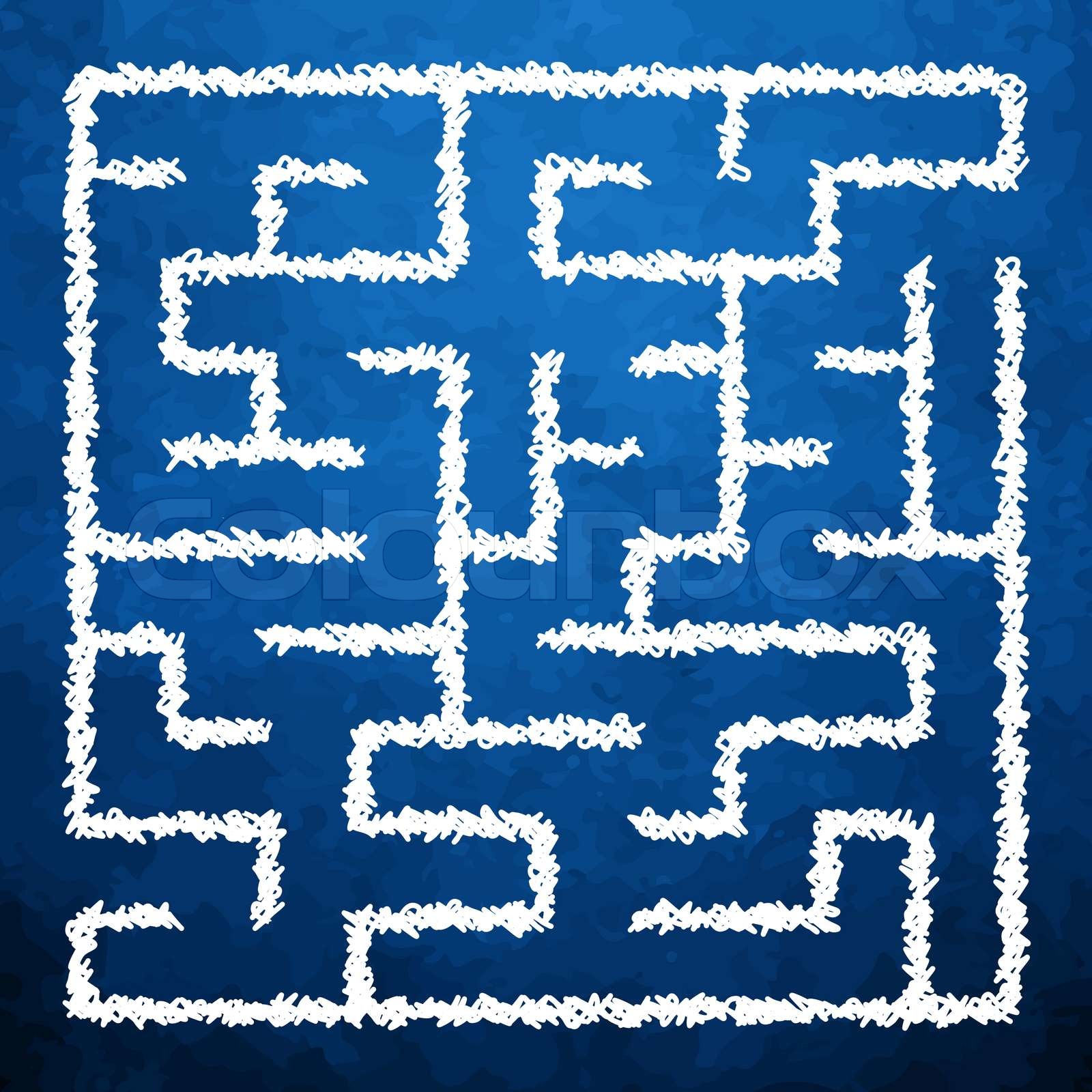 Illustration of maze | Stock vector | Colourbox