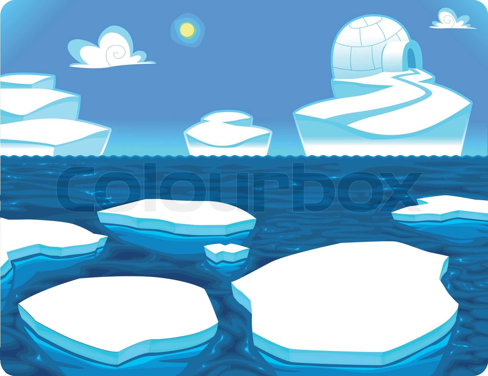 Polar scene. | Stock vector | Colourbox