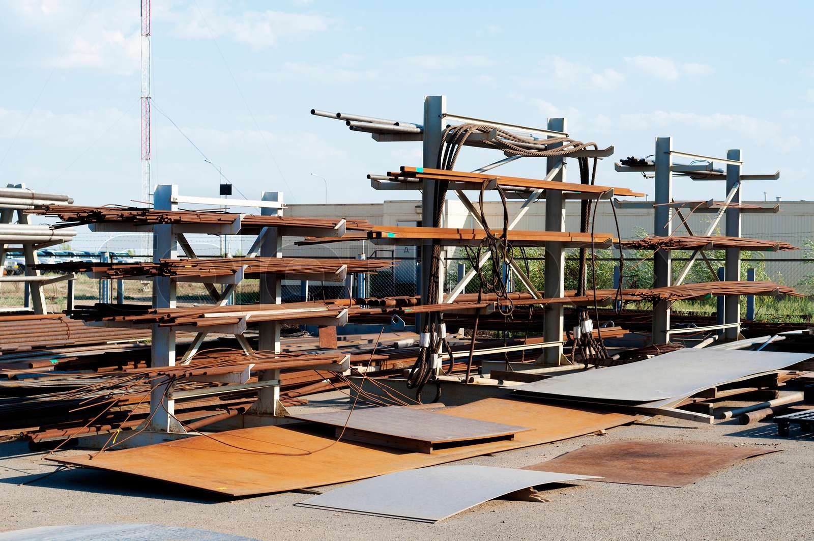 materials are stored in a warehouse | Stock image | Colourbox