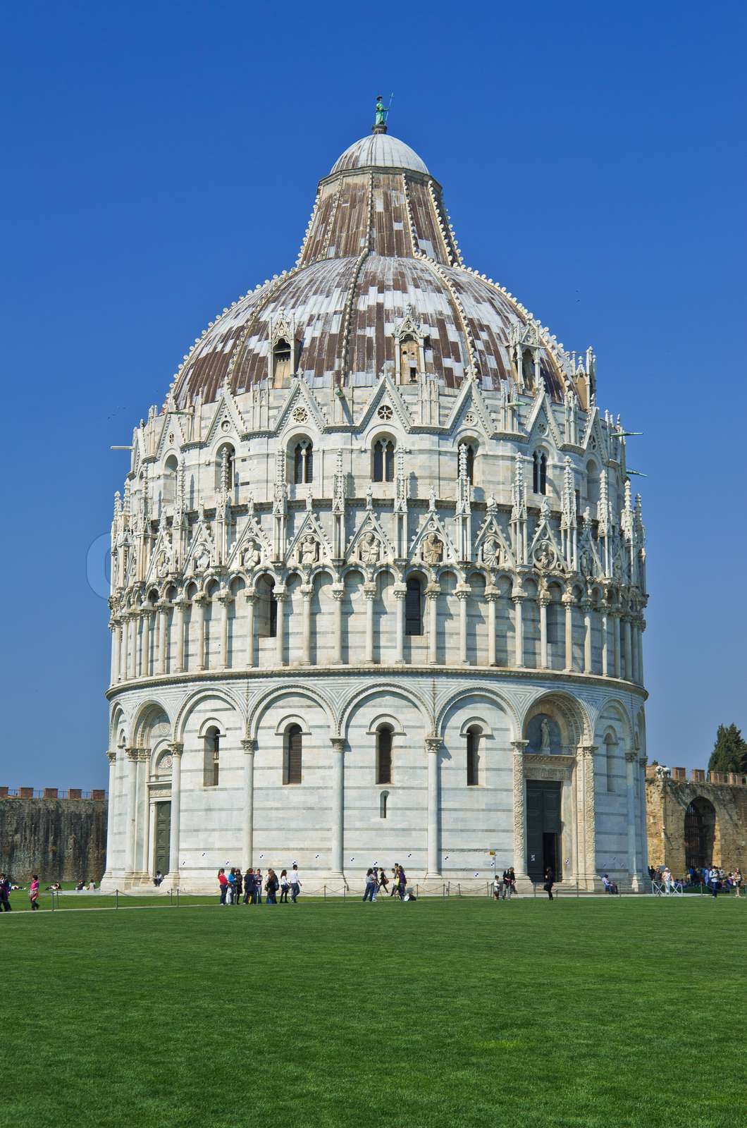 Romanesque style Baptistery Pisa, Italy | Stock image | Colourbox