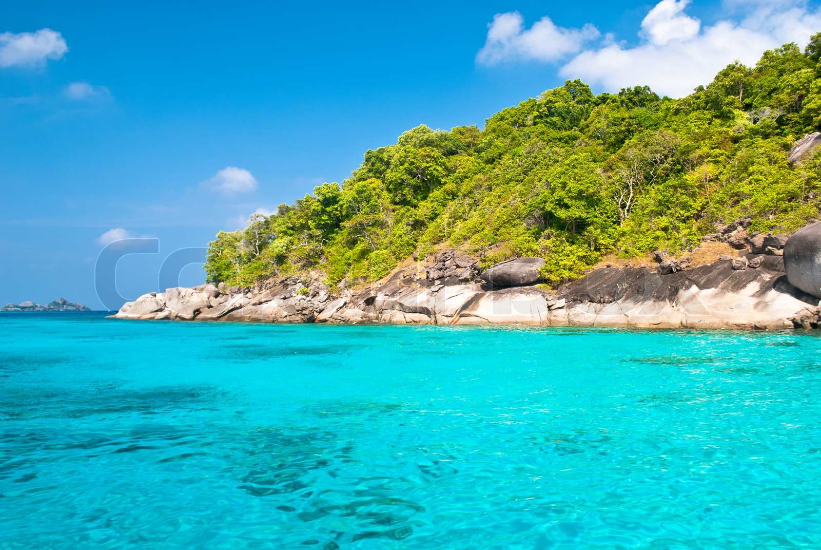 Turquoise water of Andaman Sea at Similan islands | Stock image | Colourbox