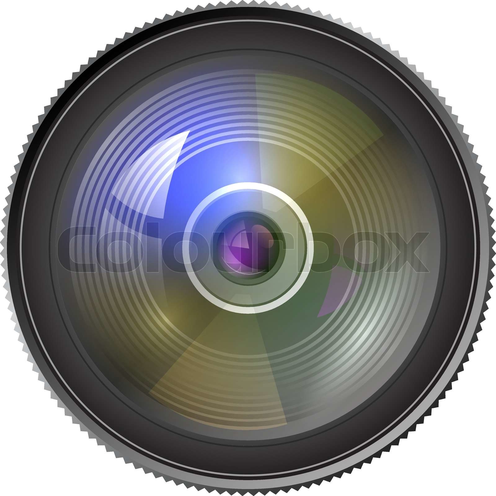 The lens objective | Stock vector | Colourbox