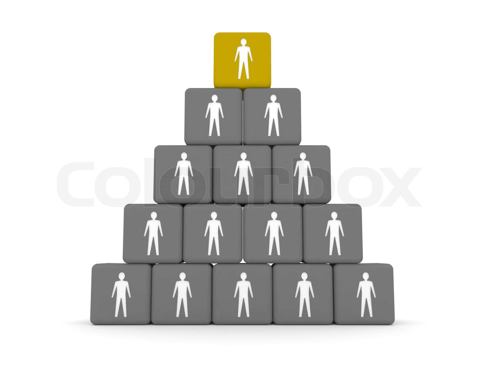 Begrebet hierarki. | Stock foto | Colourbox