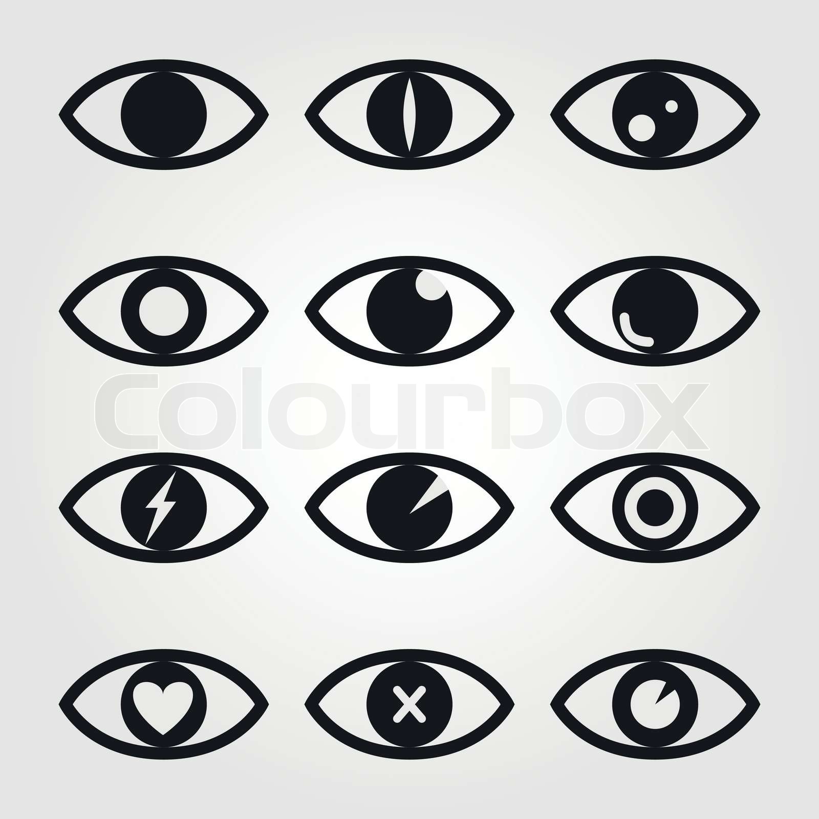 Augen-Symbol | Stock-Vektor | Colourbox