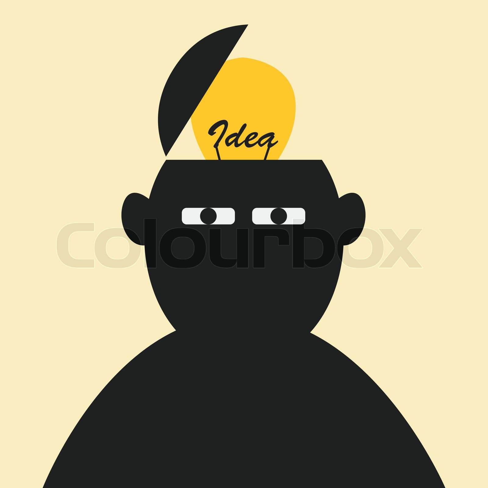 Idee im Kopf | Stock-Vektor | Colourbox