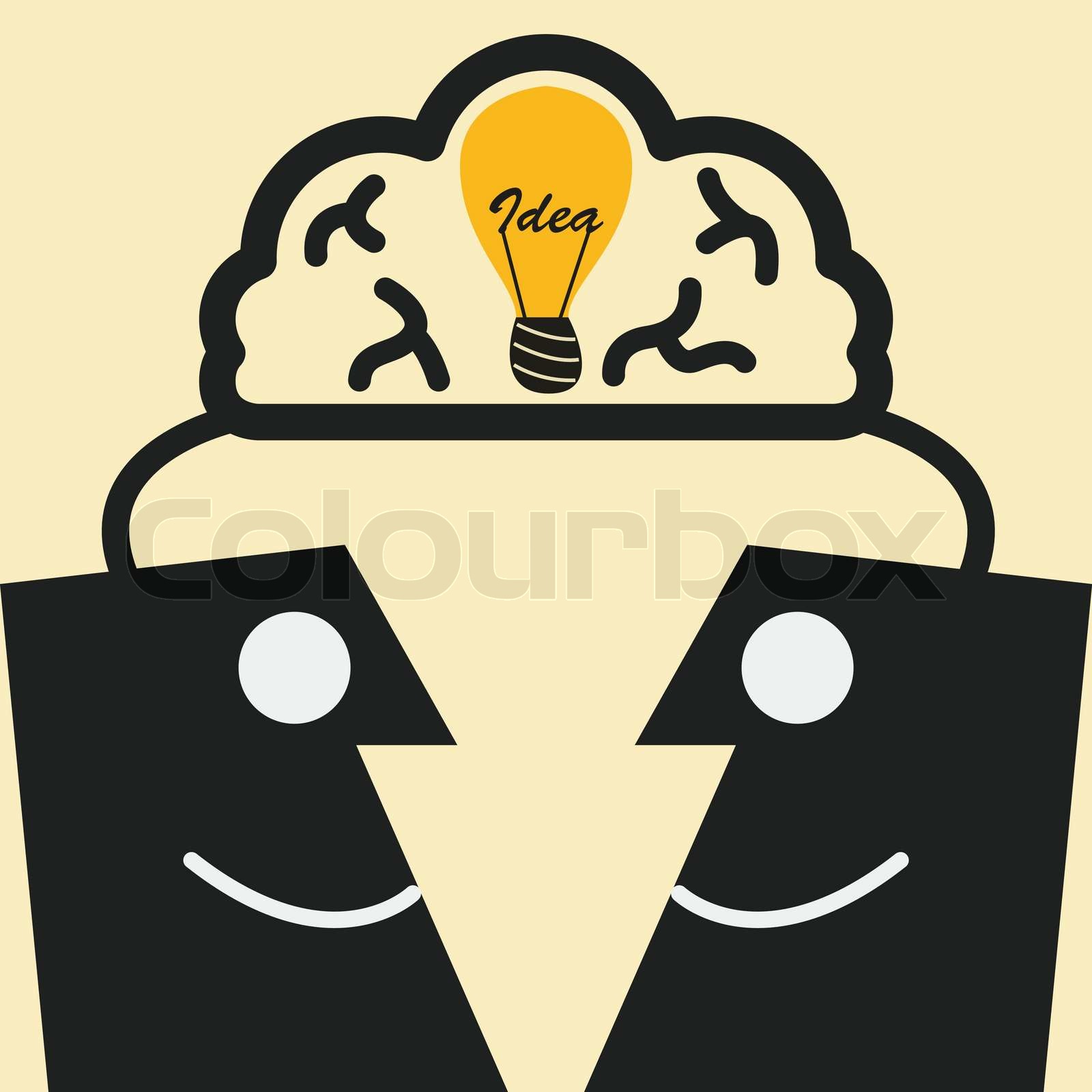 thinking together | Stock vector | Colourbox
