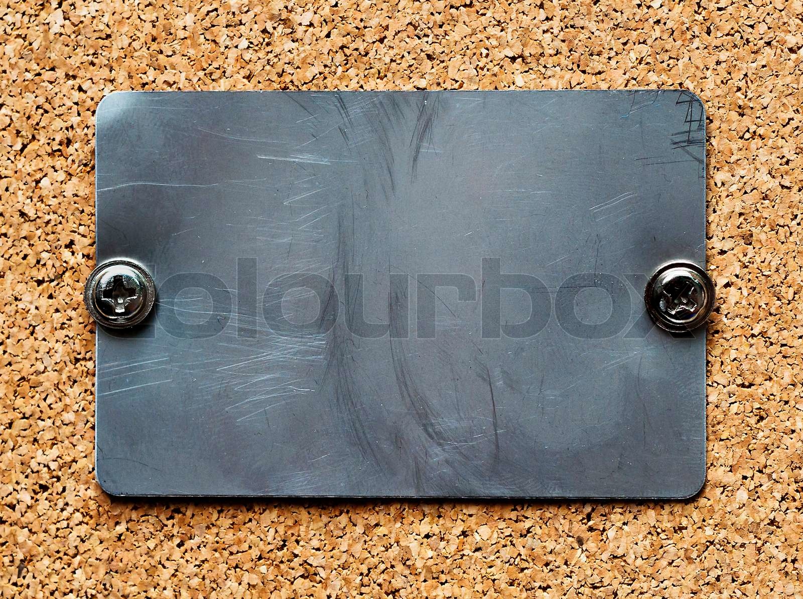 Metallplatte | Stock Bild | Colourbox