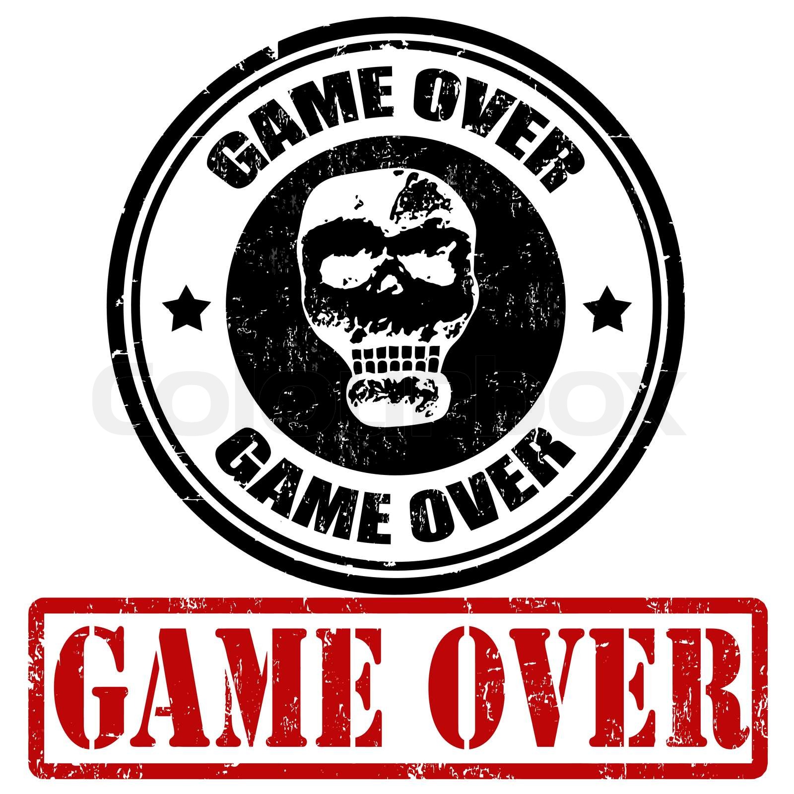 Game over stamp | Stock vector | Colourbox