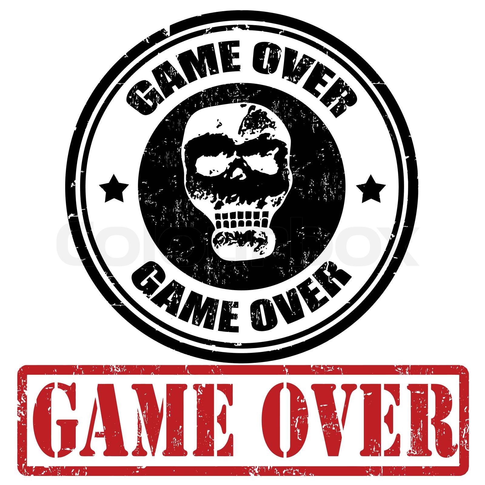 Game over stamp | Stock vector | Colourbox