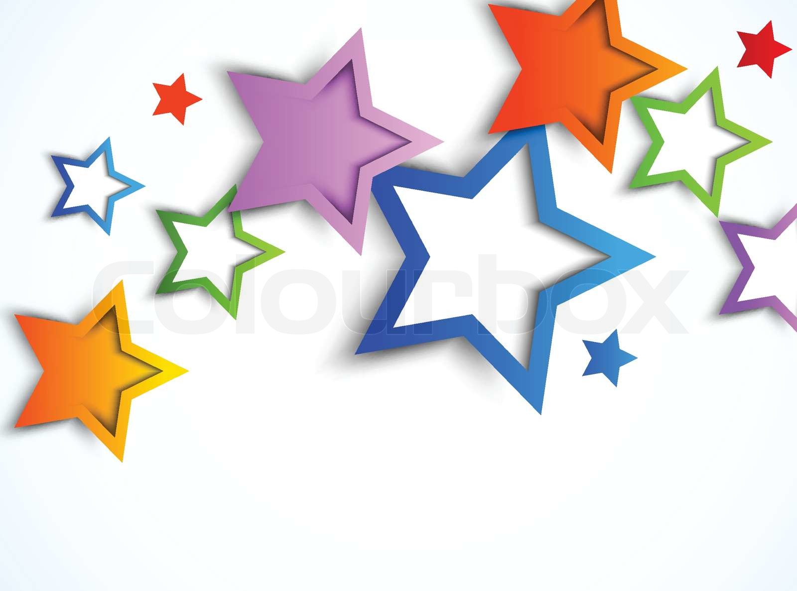 Colorful stars | Stock vector | Colourbox