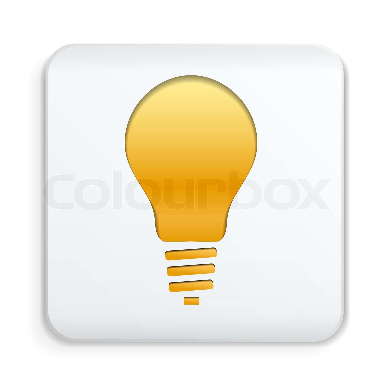 light bulb button | Stock image | Colourbox