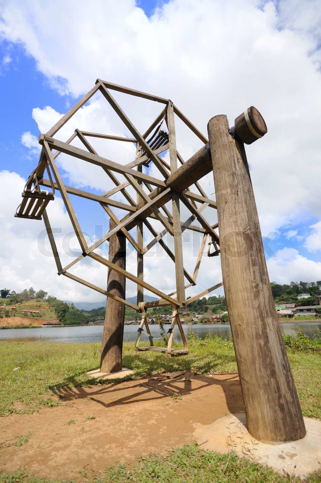 Roundabout "big wheel" of thai local | Stock image | Colourbox