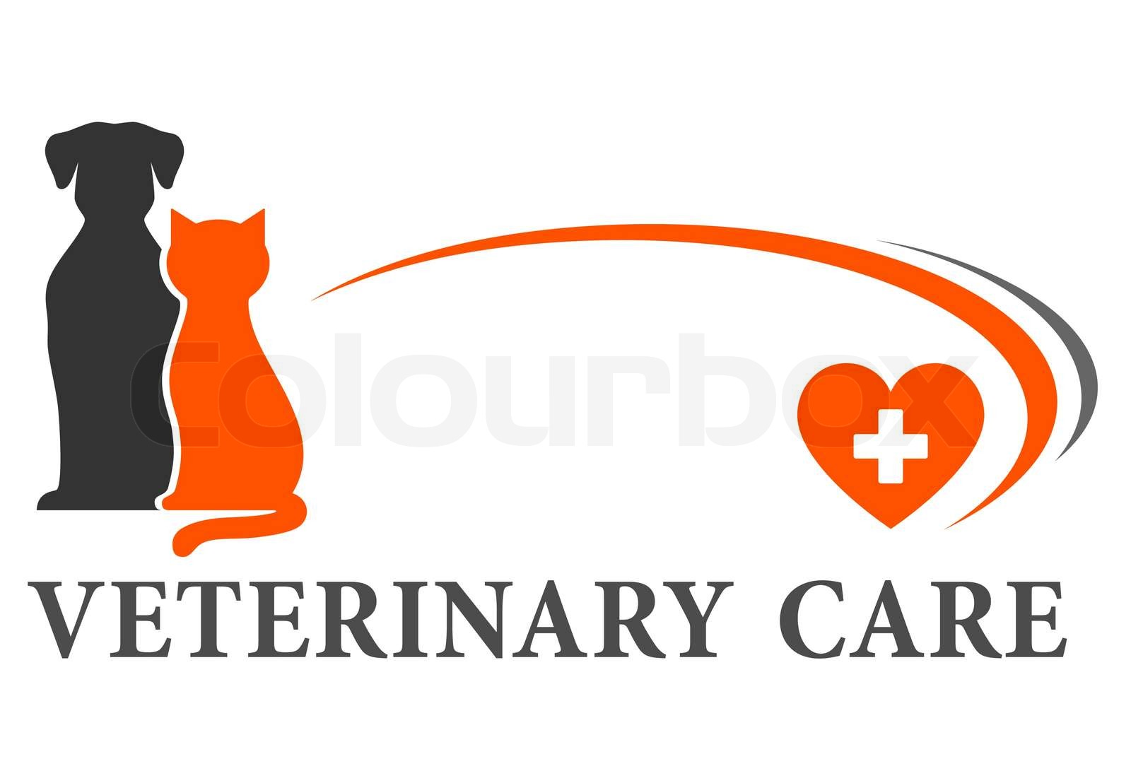 veterinary sign with place for text | Stock vector | Colourbox