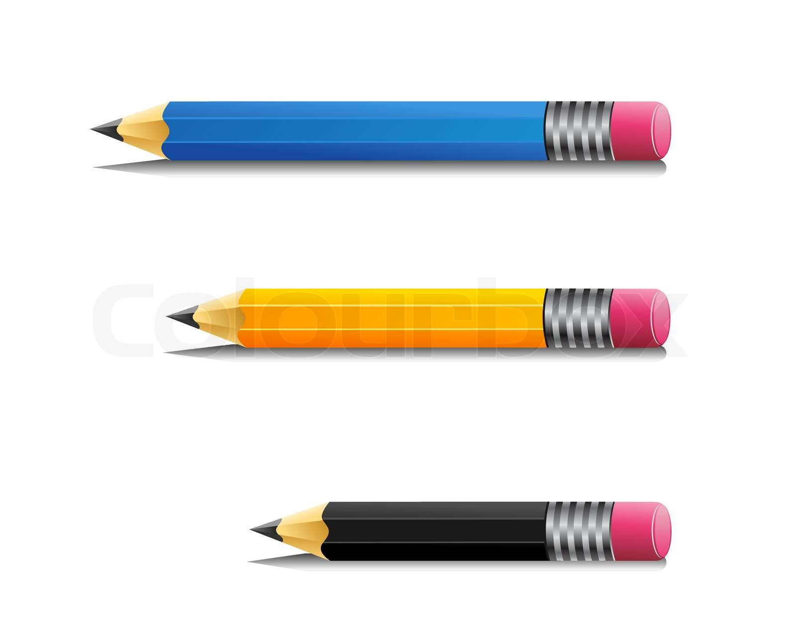 Pencils set | Stock vector | Colourbox