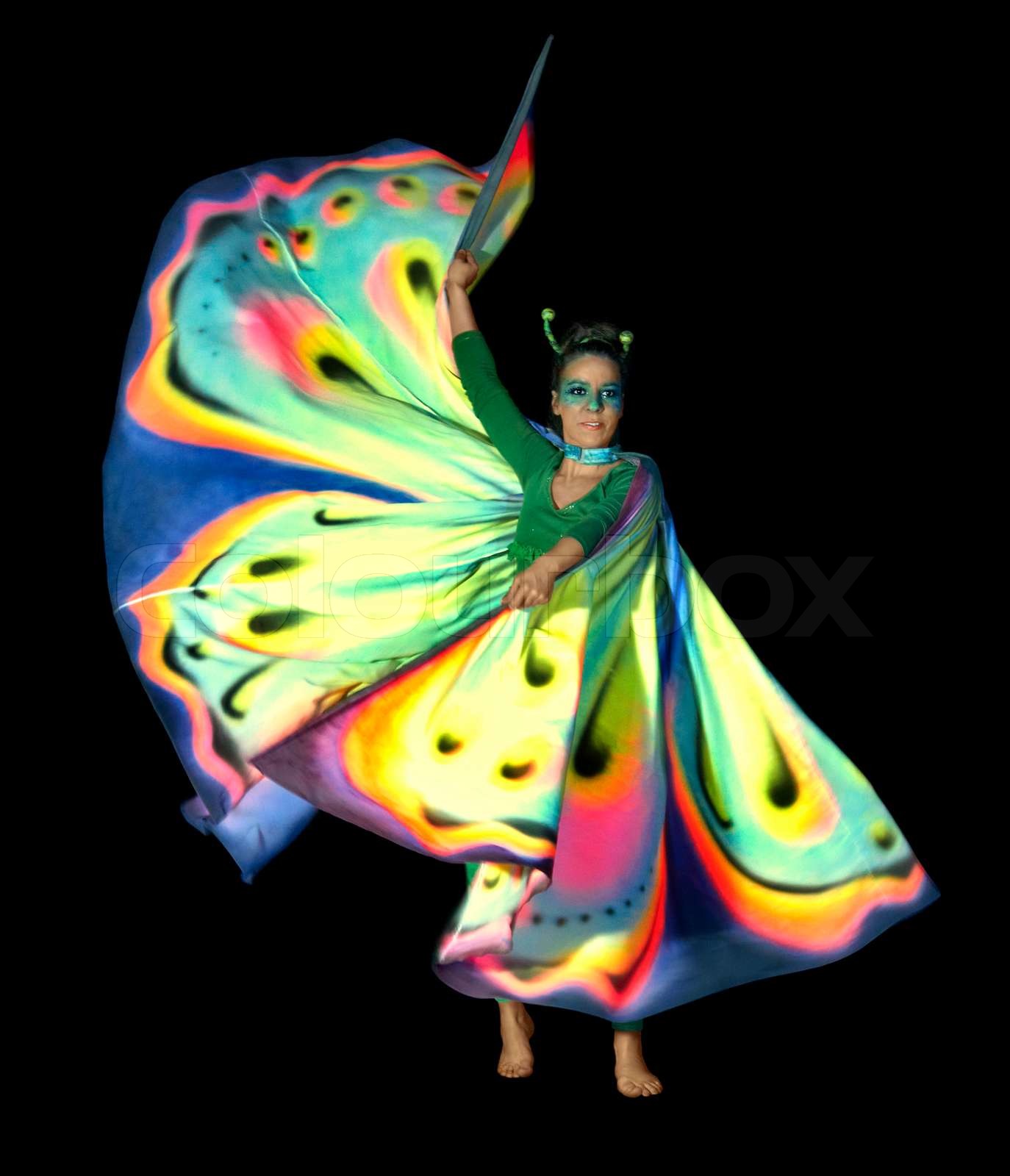dancing butterfly woman | Stock image | Colourbox