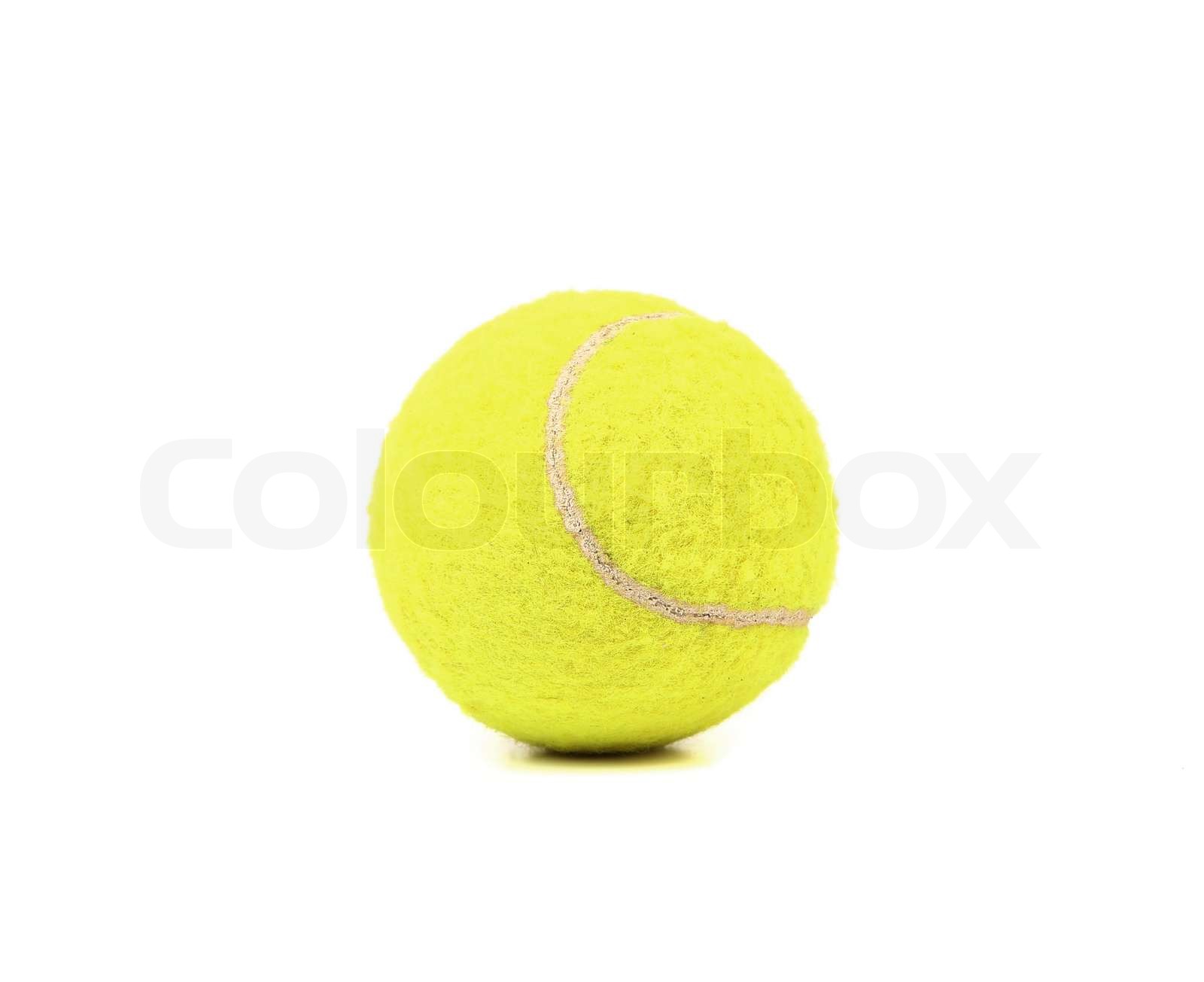 Single tennis ball isolated | Stock image | Colourbox