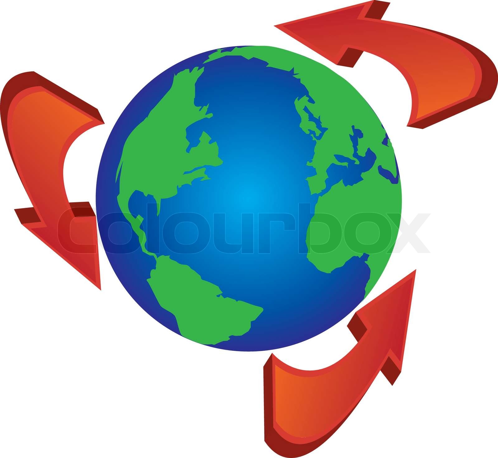 recycle around the world | Stock vector | Colourbox