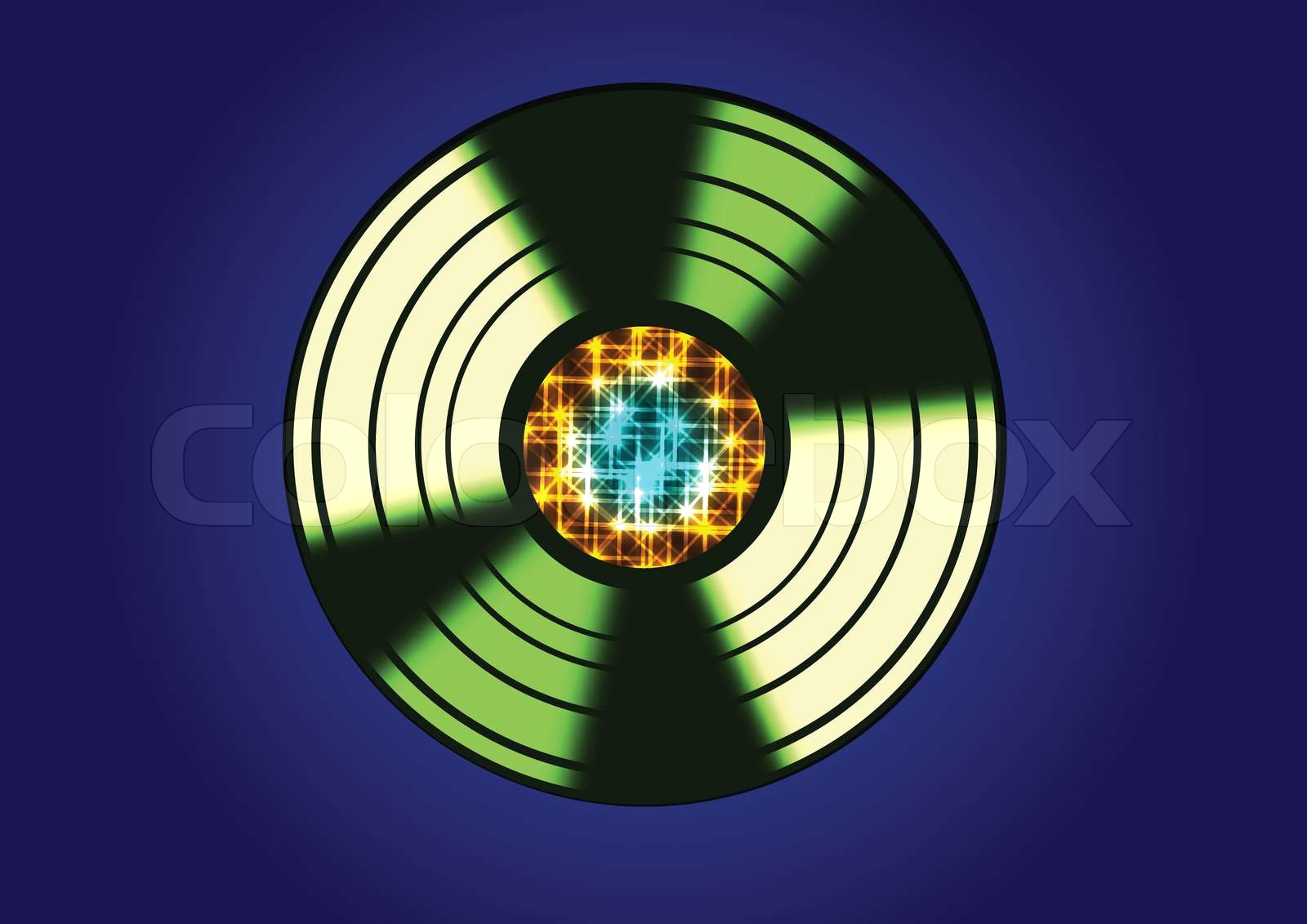 GOLD RECORD | Stock vector | Colourbox