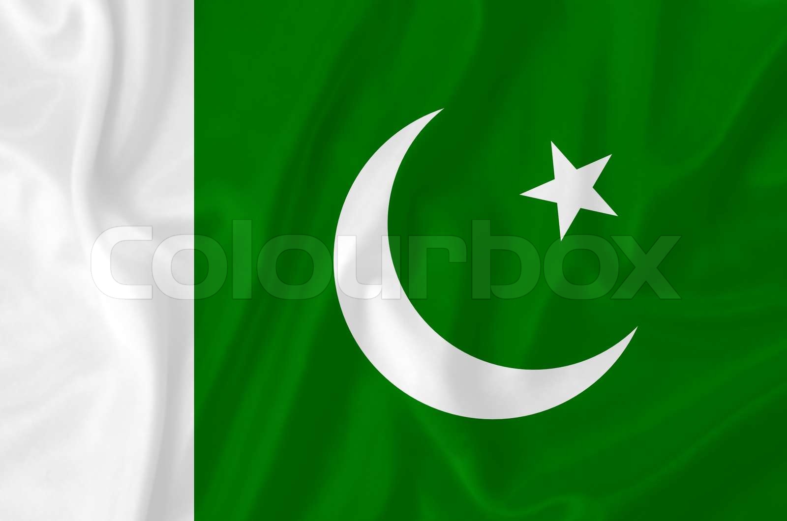 Pakistan waving flag | Stock image | Colourbox