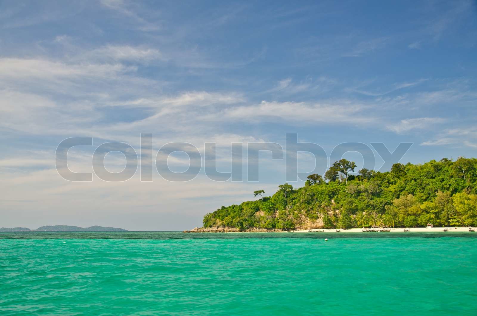 Tropical beach, Bamboo Island, Andaman Sea | Stock image | Colourbox