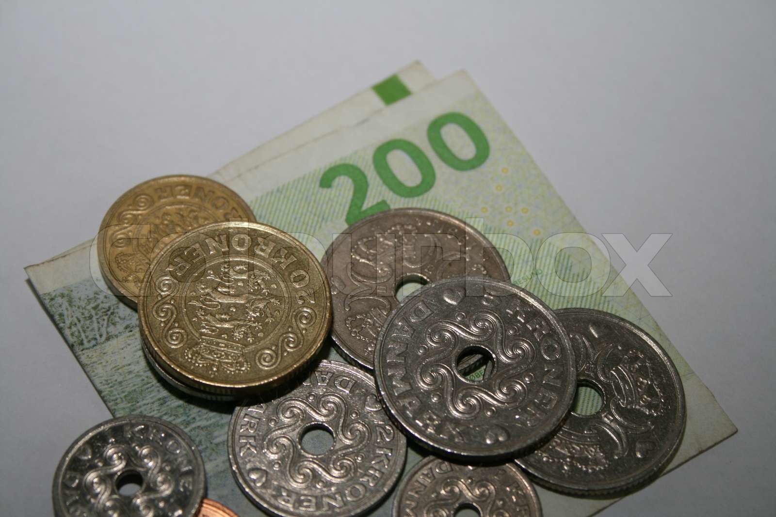 Penge - danske kroner | Stock foto | Colourbox