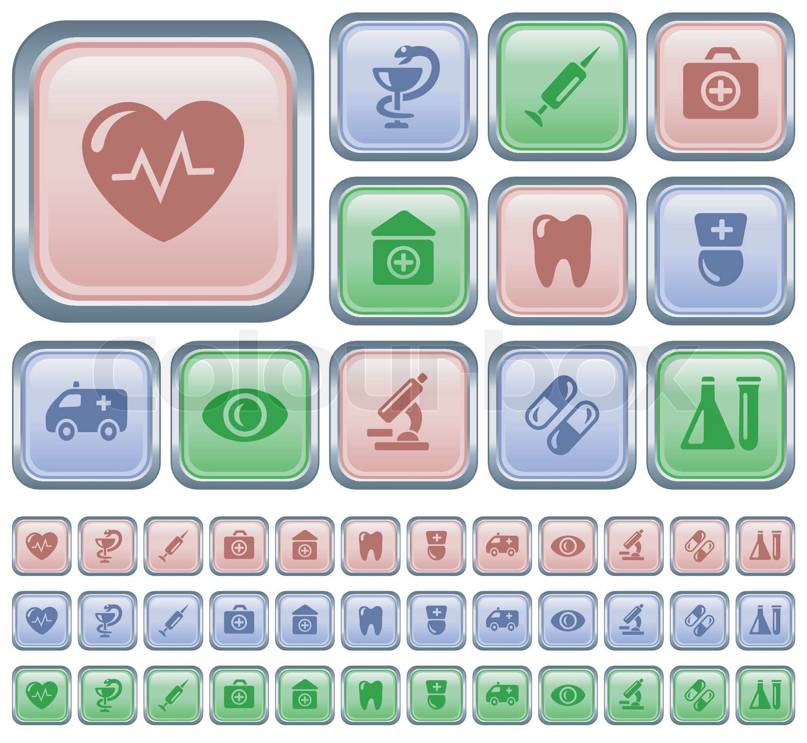 Medical buttons | Stock vector | Colourbox