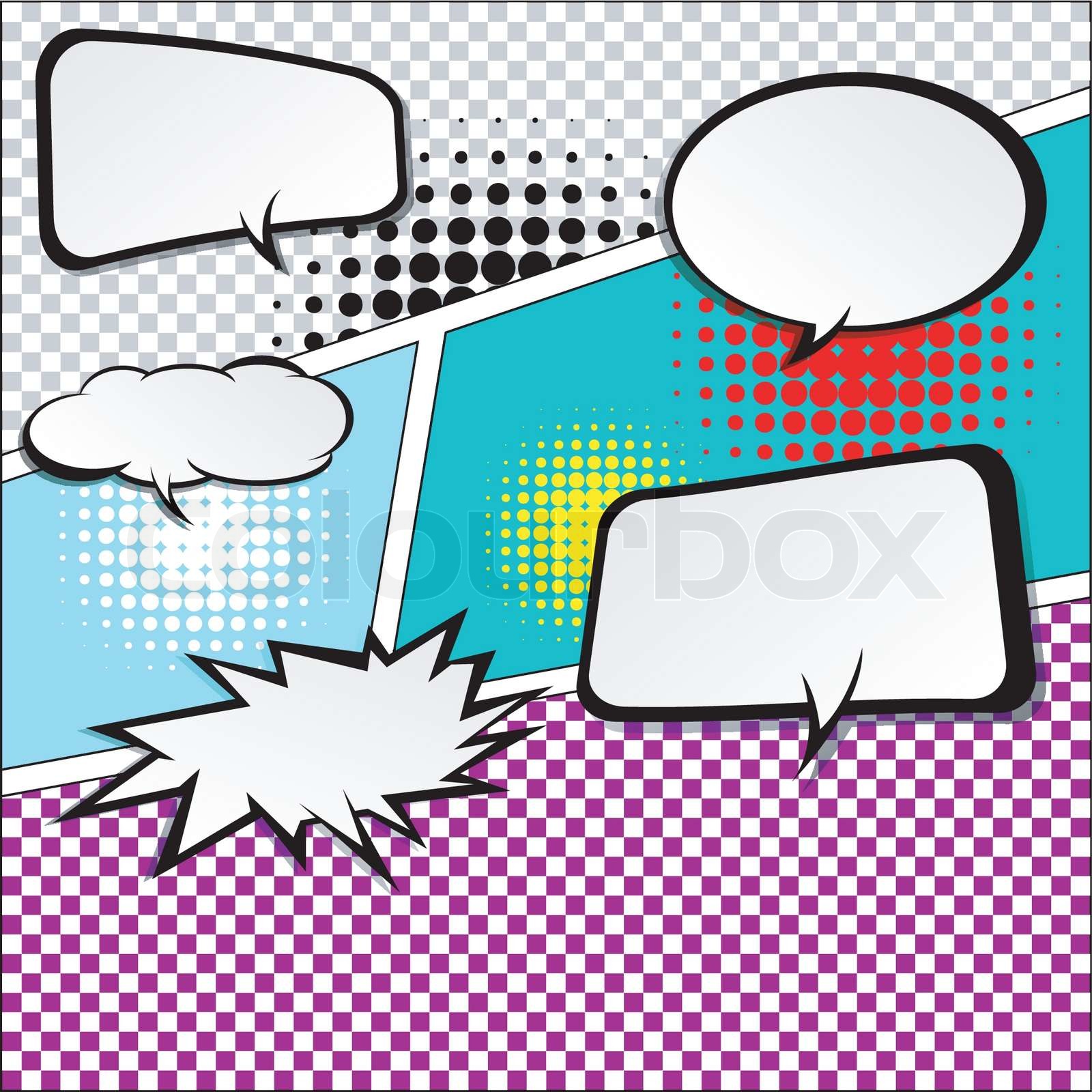 Comic-Sprechblasen, vector Illustration 3eps | Stock-Vektor | Colourbox