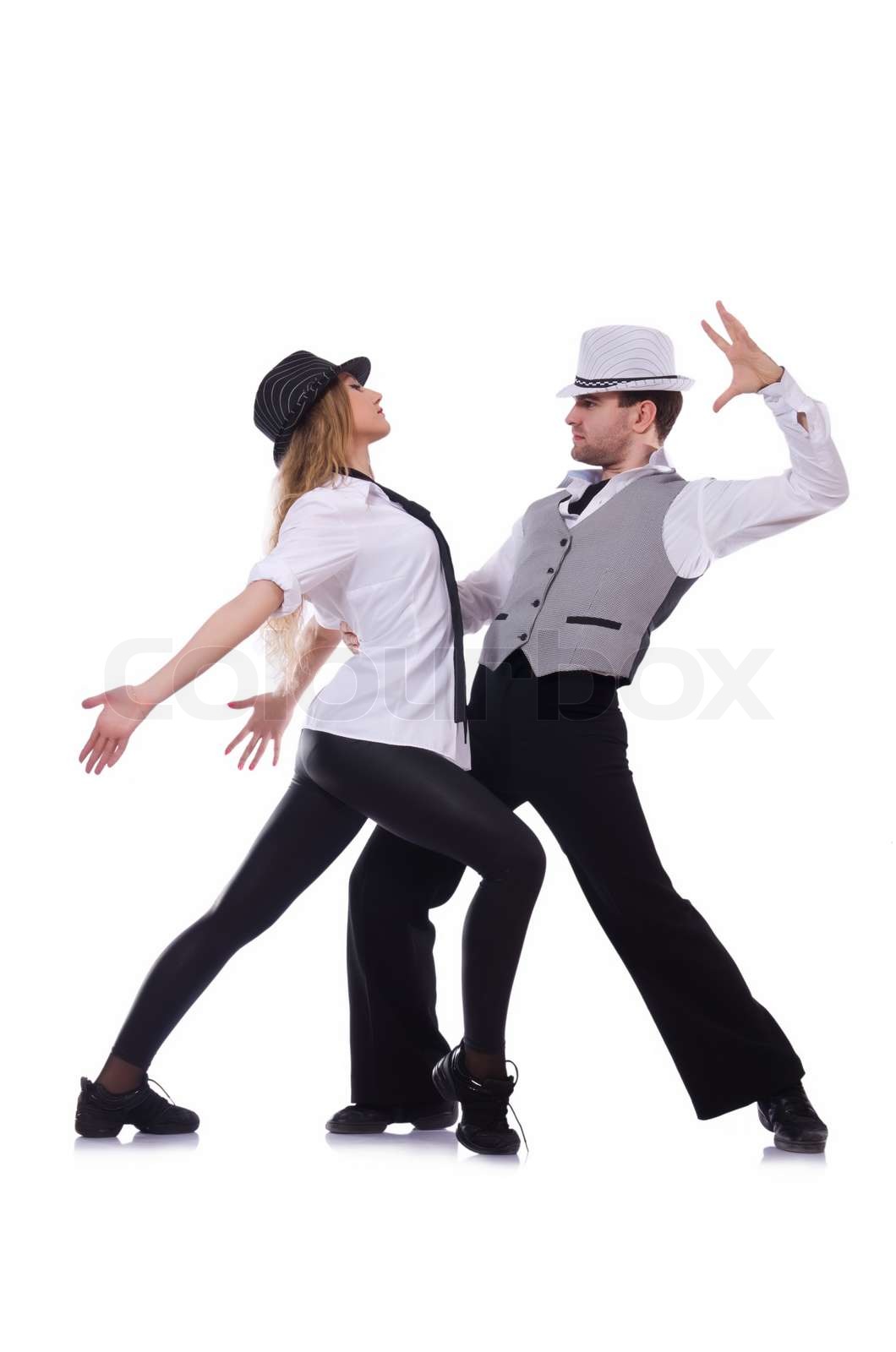 Pair of dancers dancing modern dances | Stock image | Colourbox