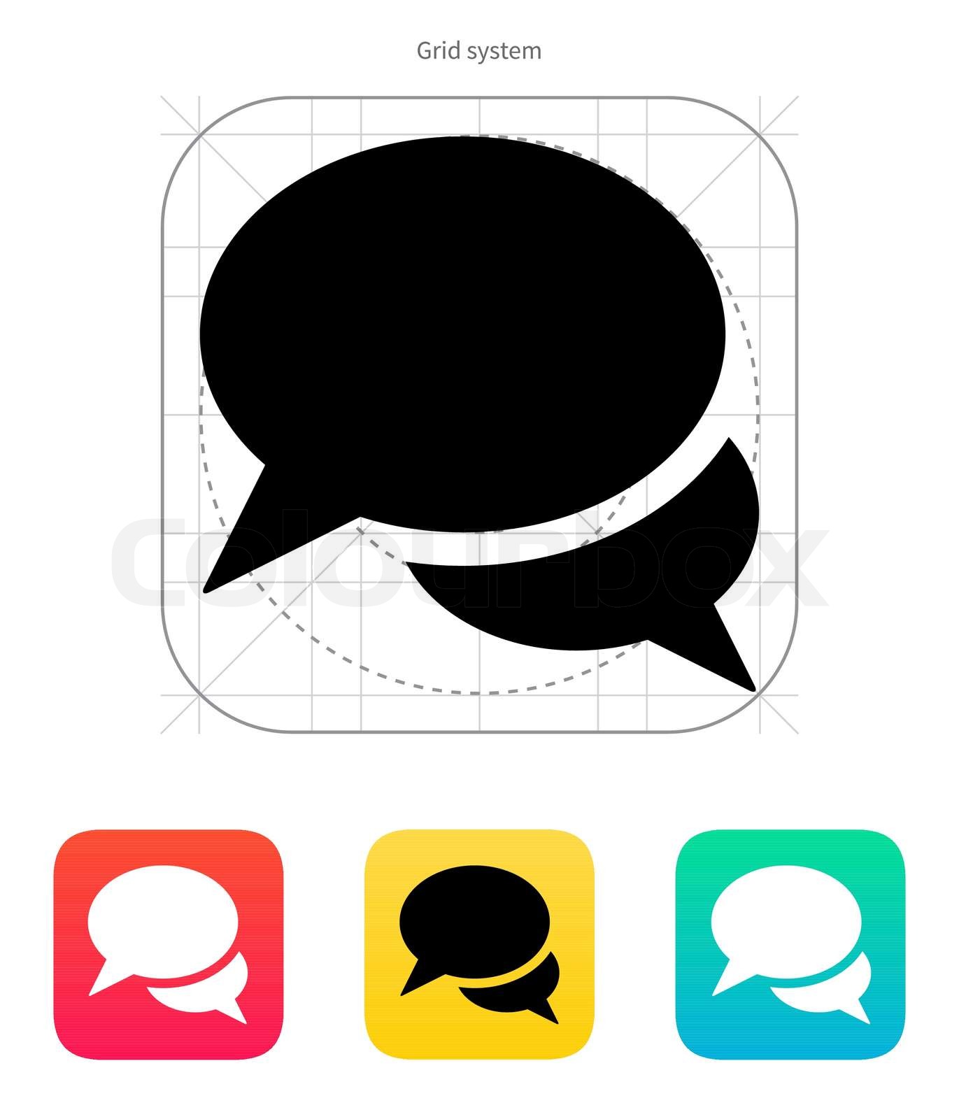 reden Sie Blase Symbol Vektor-illustration | Stock-Vektor | Colourbox