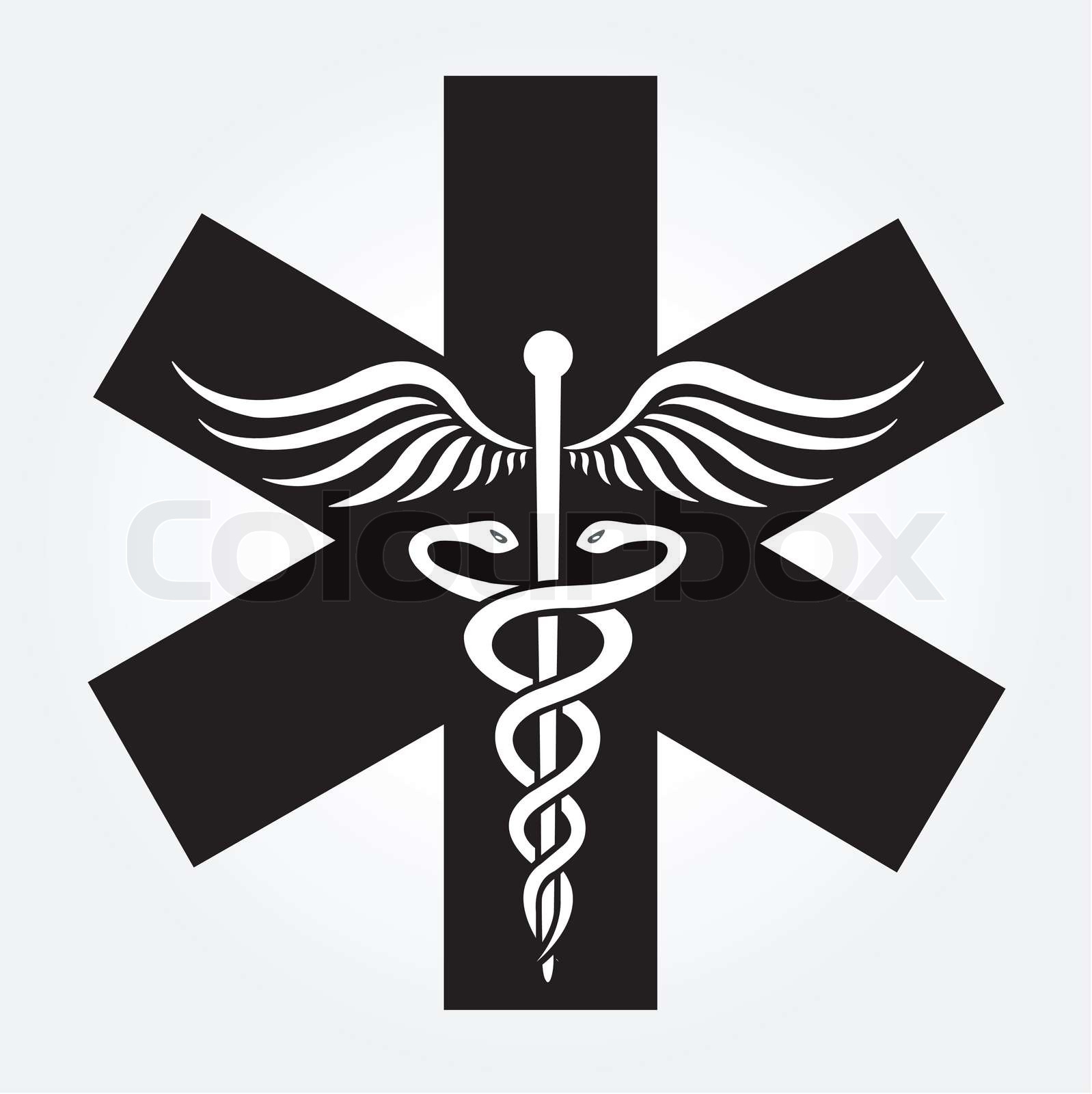 Caduceus - medizinische Vektor-Symbol | Stock-Vektor | Colourbox