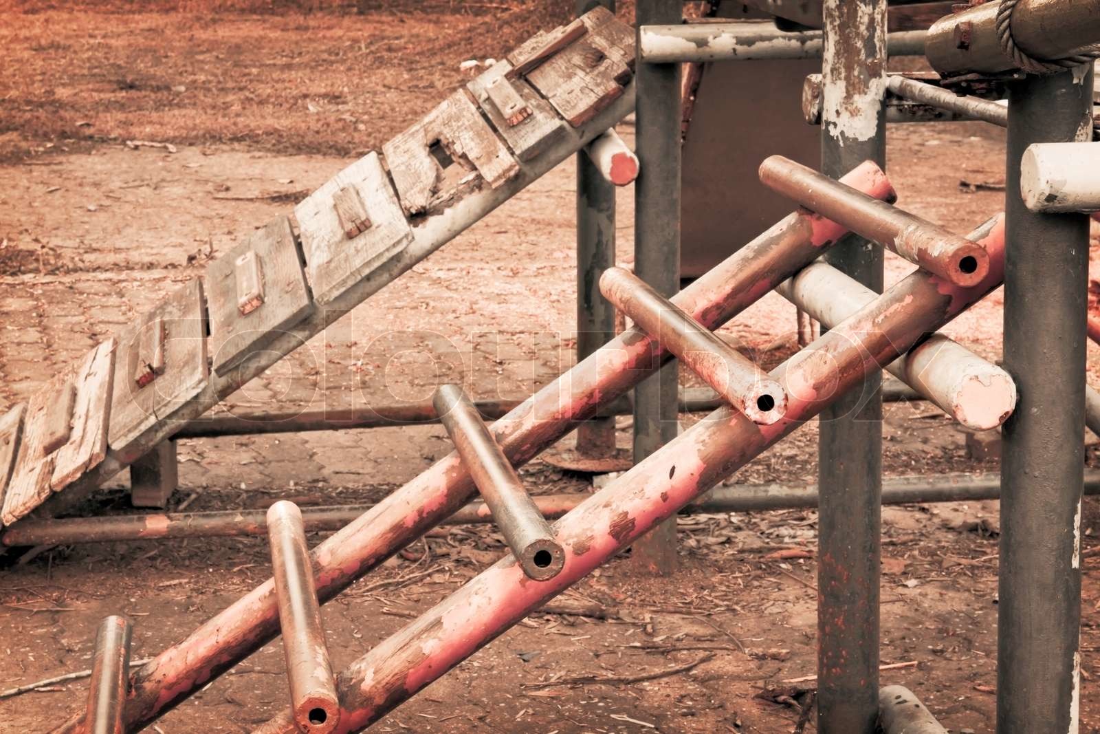 Childhood nostalgia rusty ladder | Stock image | Colourbox