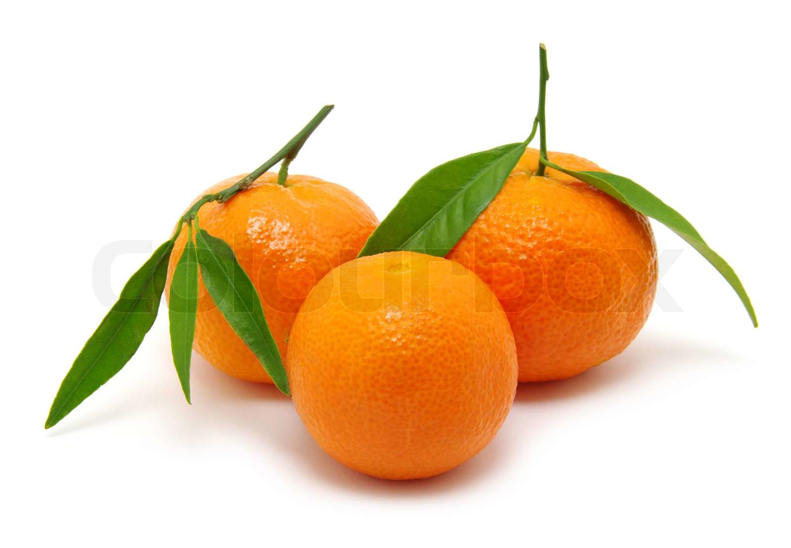 Mandarin auf weißem | Stock Bild | Colourbox