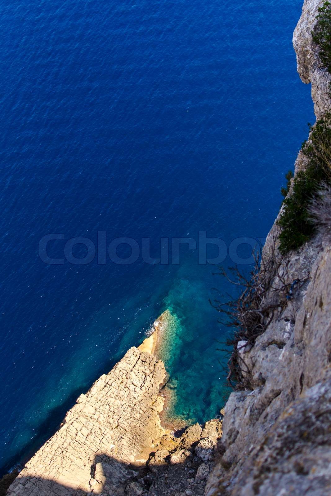 sharp cliff at the sea | Stock image | Colourbox
