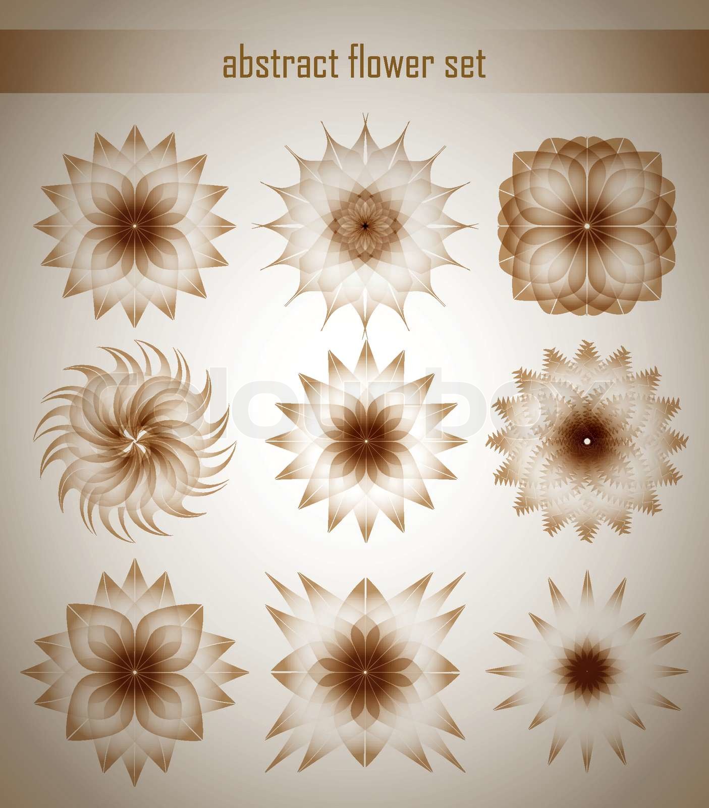 abstract flower | Stock vector | Colourbox