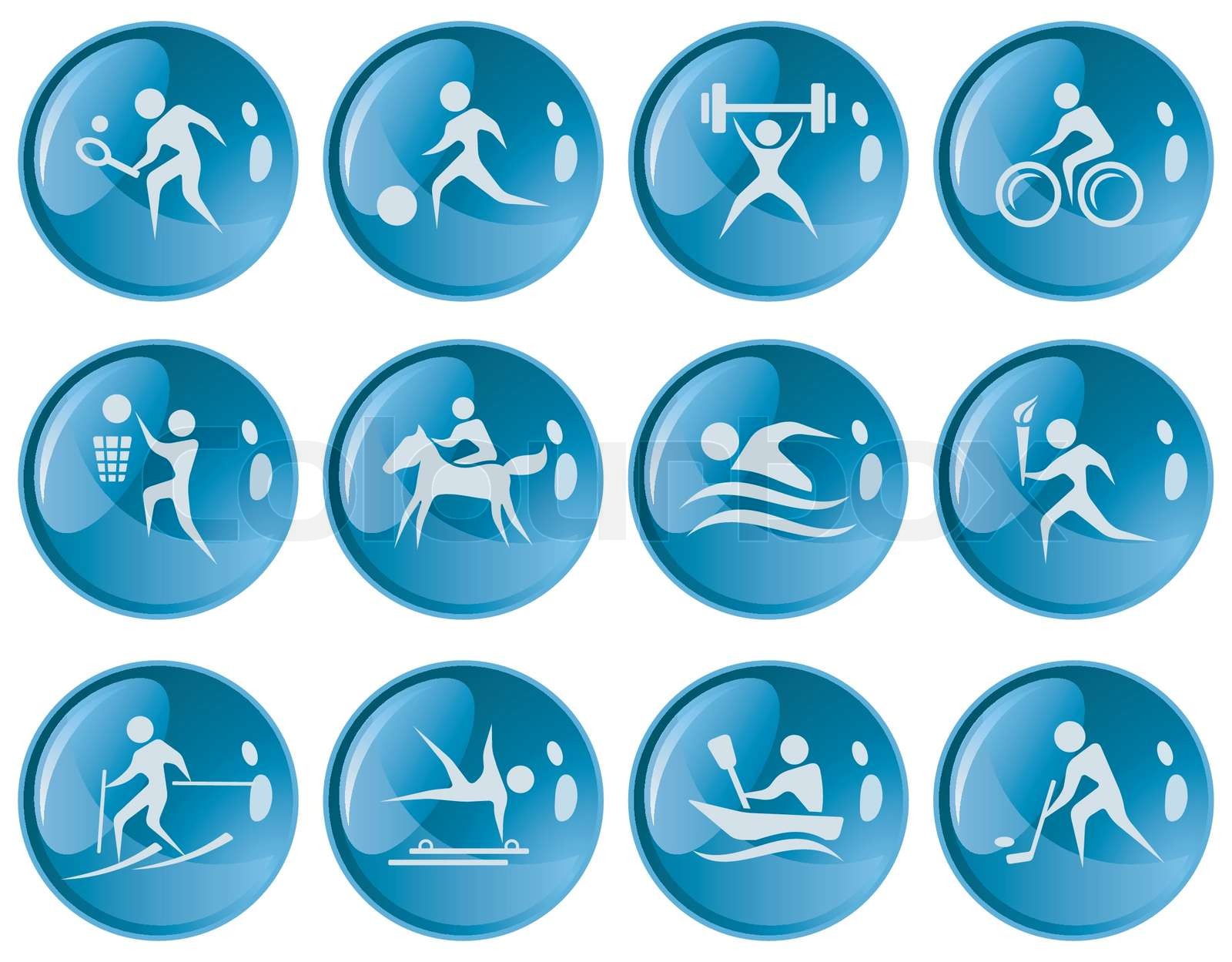 Sport buttons | Stock vector | Colourbox