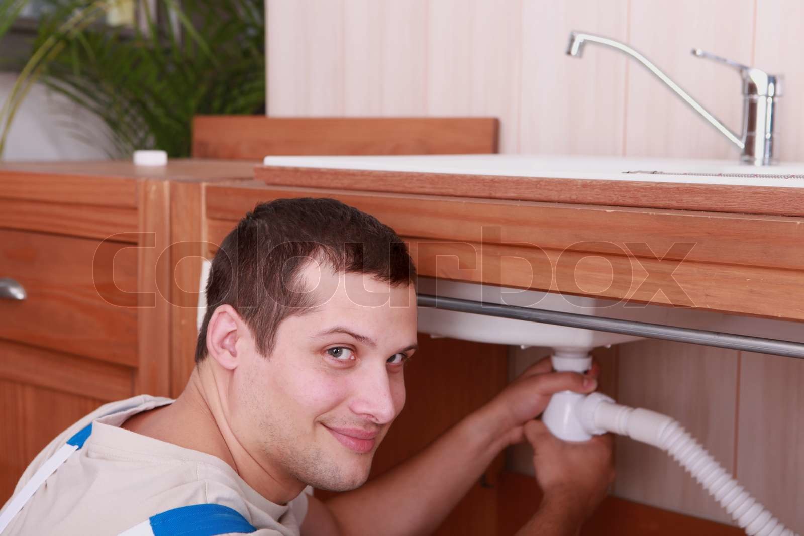 man in bathroom | Stock image | Colourbox