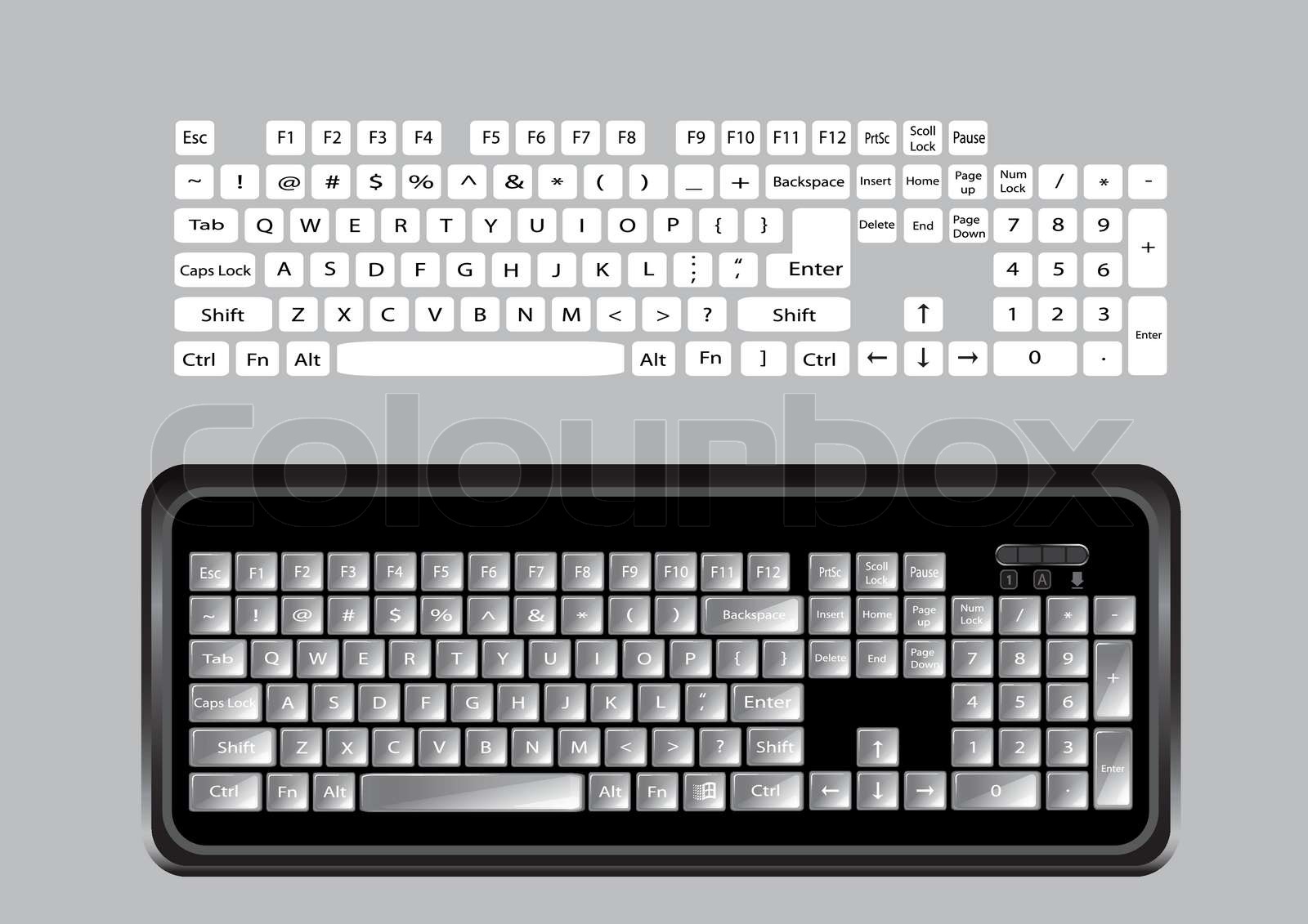 Keyboard Vektor | Stock-Vektor | Colourbox