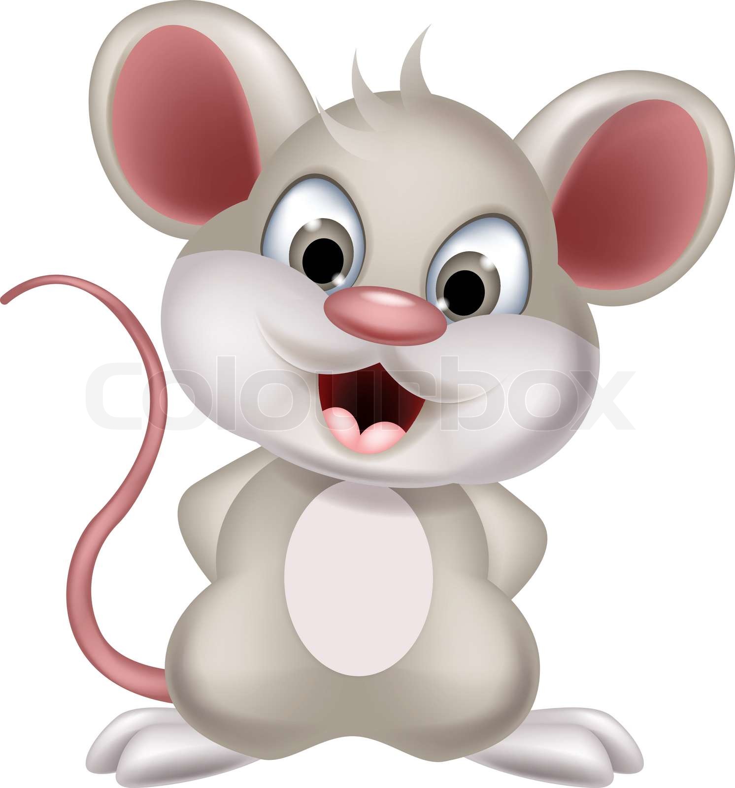 funny mouse cartoon | Stock vector | Colourbox