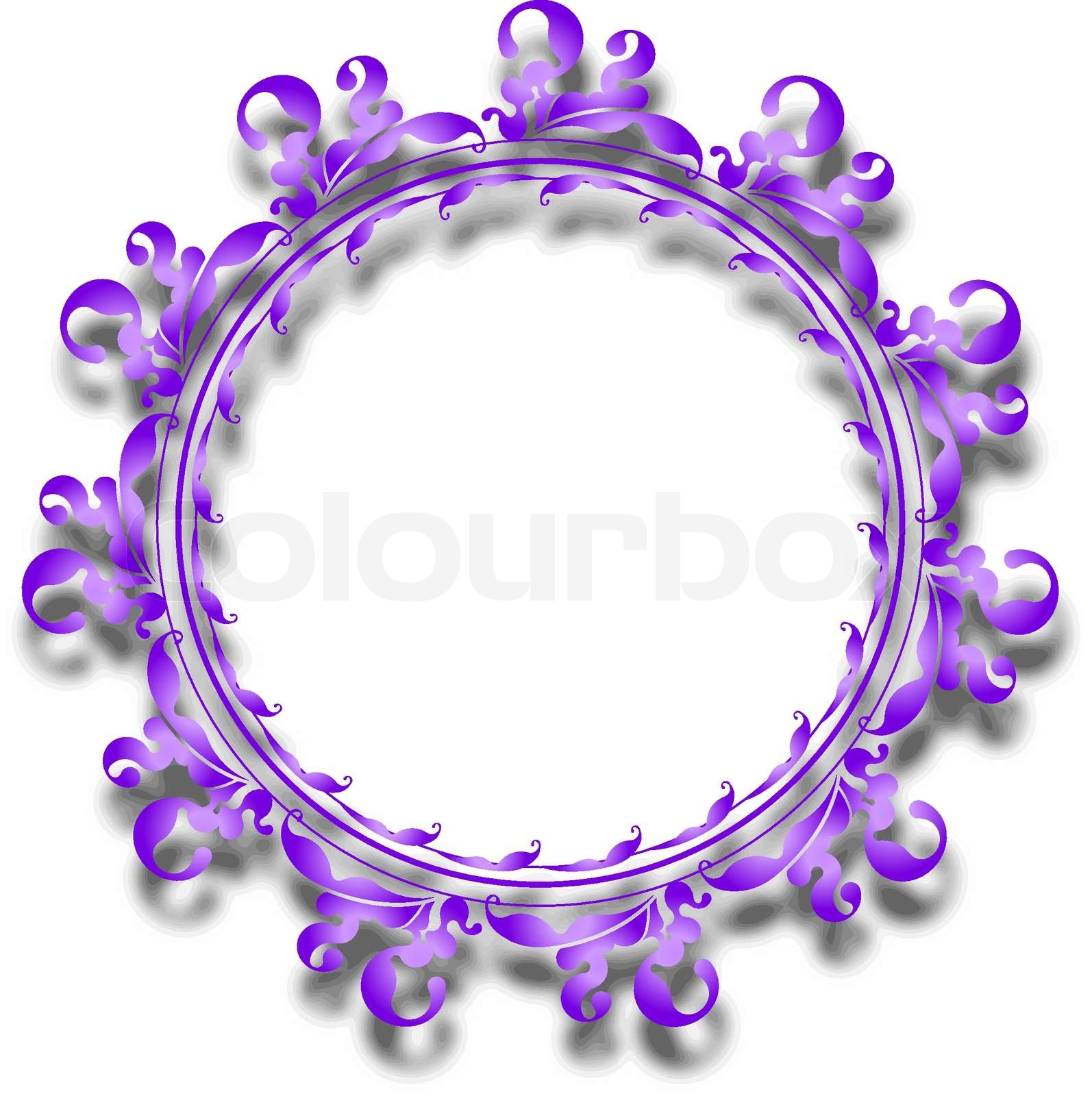Round frame | Stock vector | Colourbox