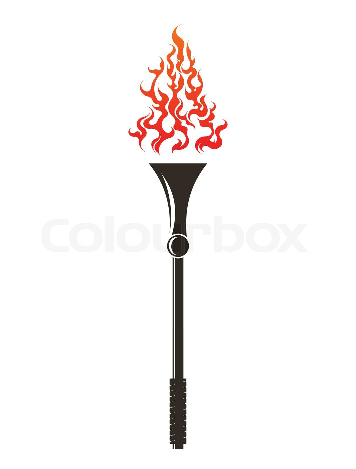 Vector fakkel | Stock vektor | Colourbox