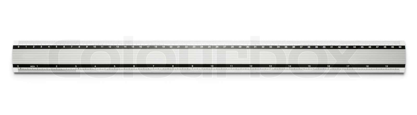 Metall-Lineal | Stock Bild | Colourbox