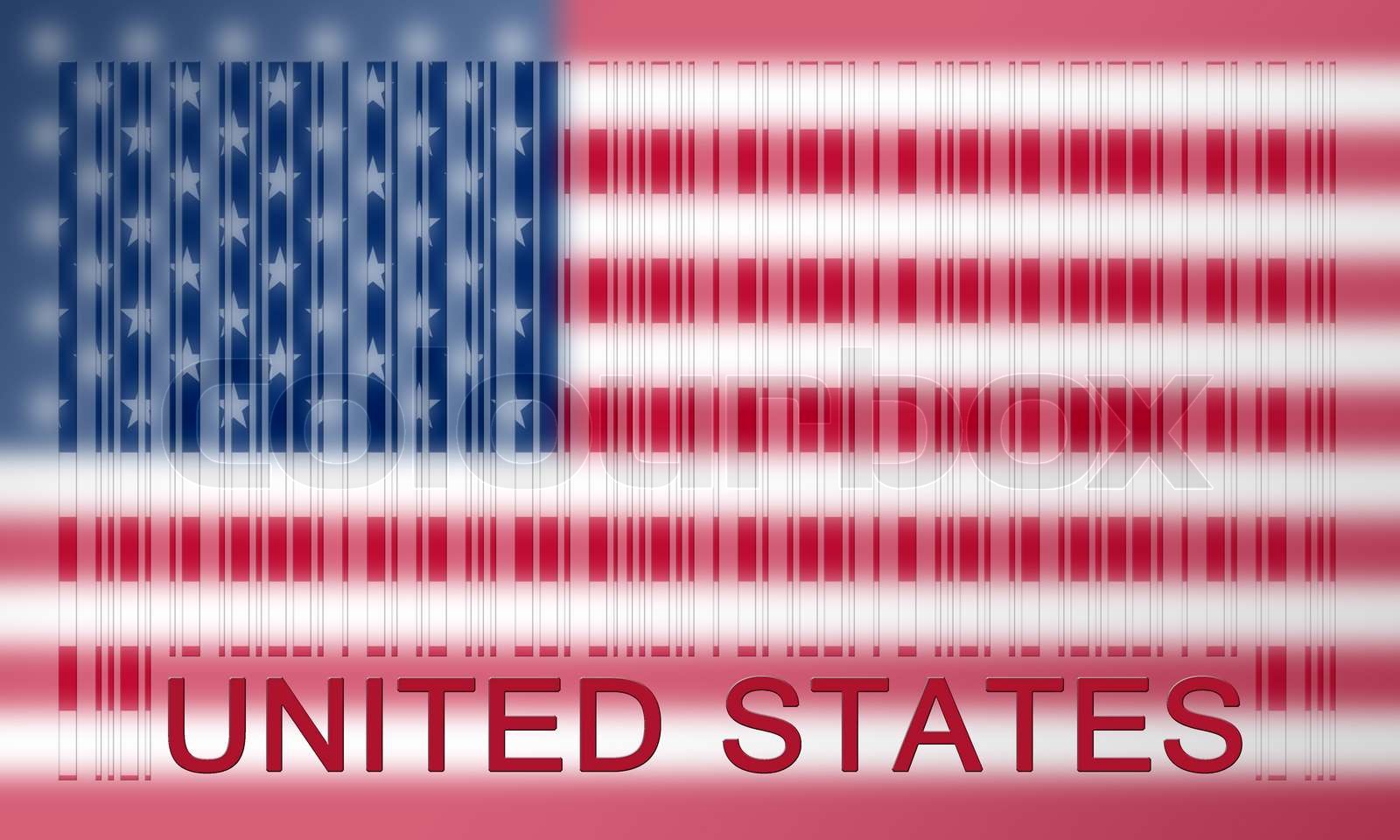 Barcode flag | Stock image | Colourbox