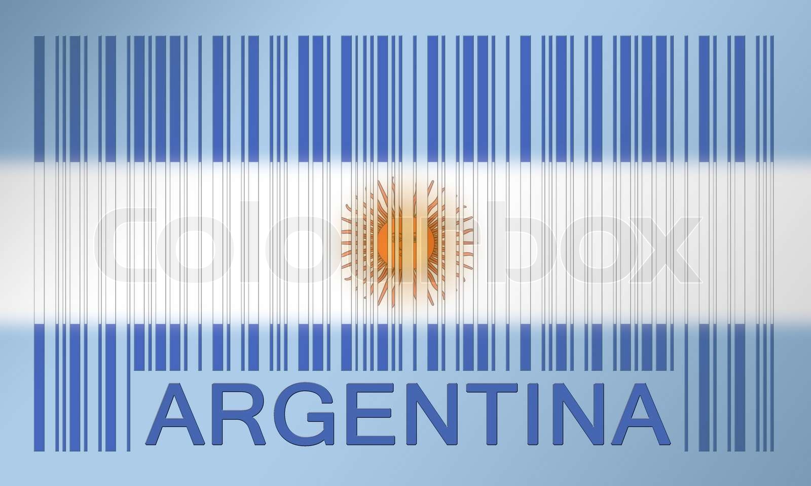 Barcode flag | Stock image | Colourbox