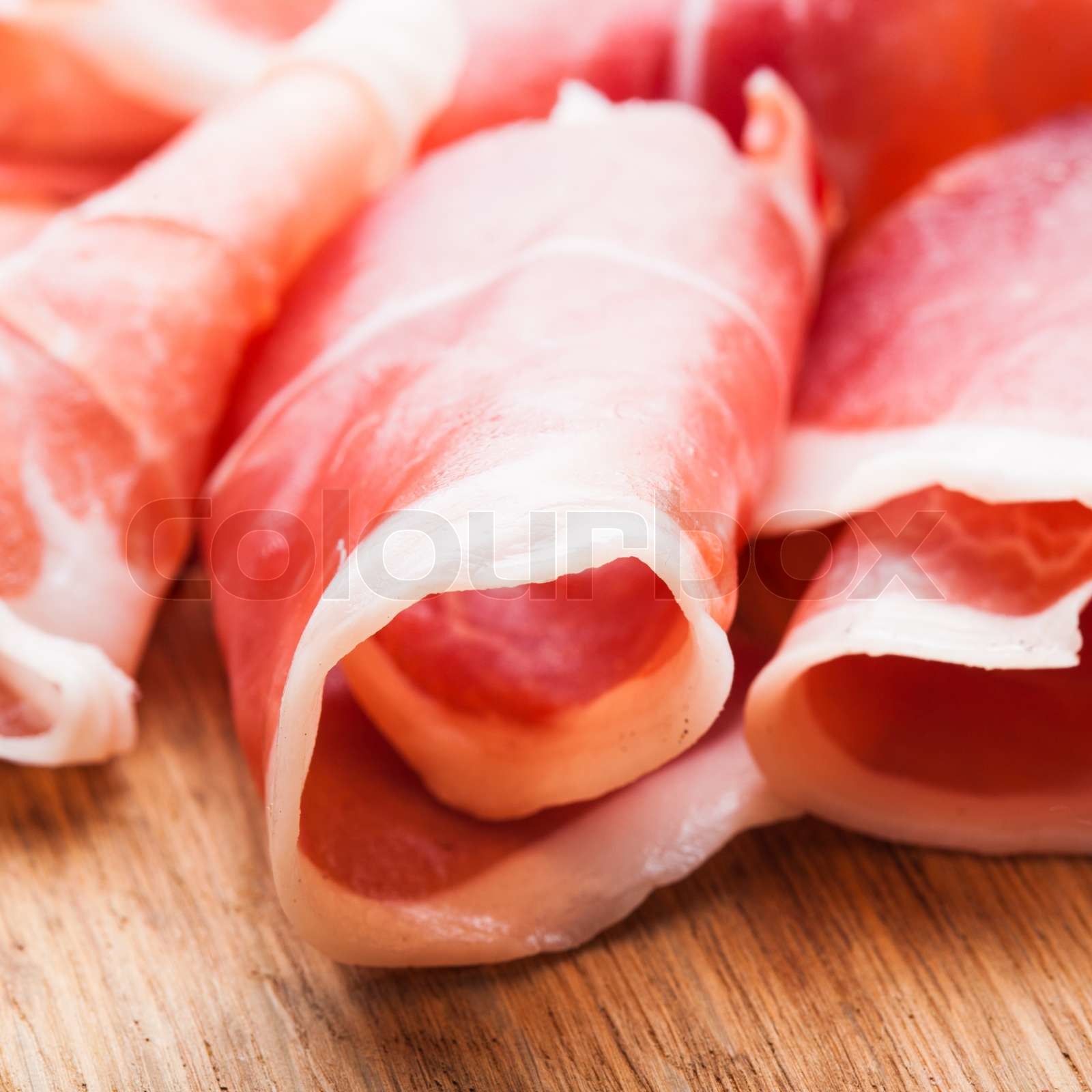 prosciutto slices | Stock image | Colourbox